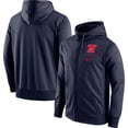 Men's Nike Navy Ole Miss Rebels Logo Stack Performance Full-Zip Hoodie ...