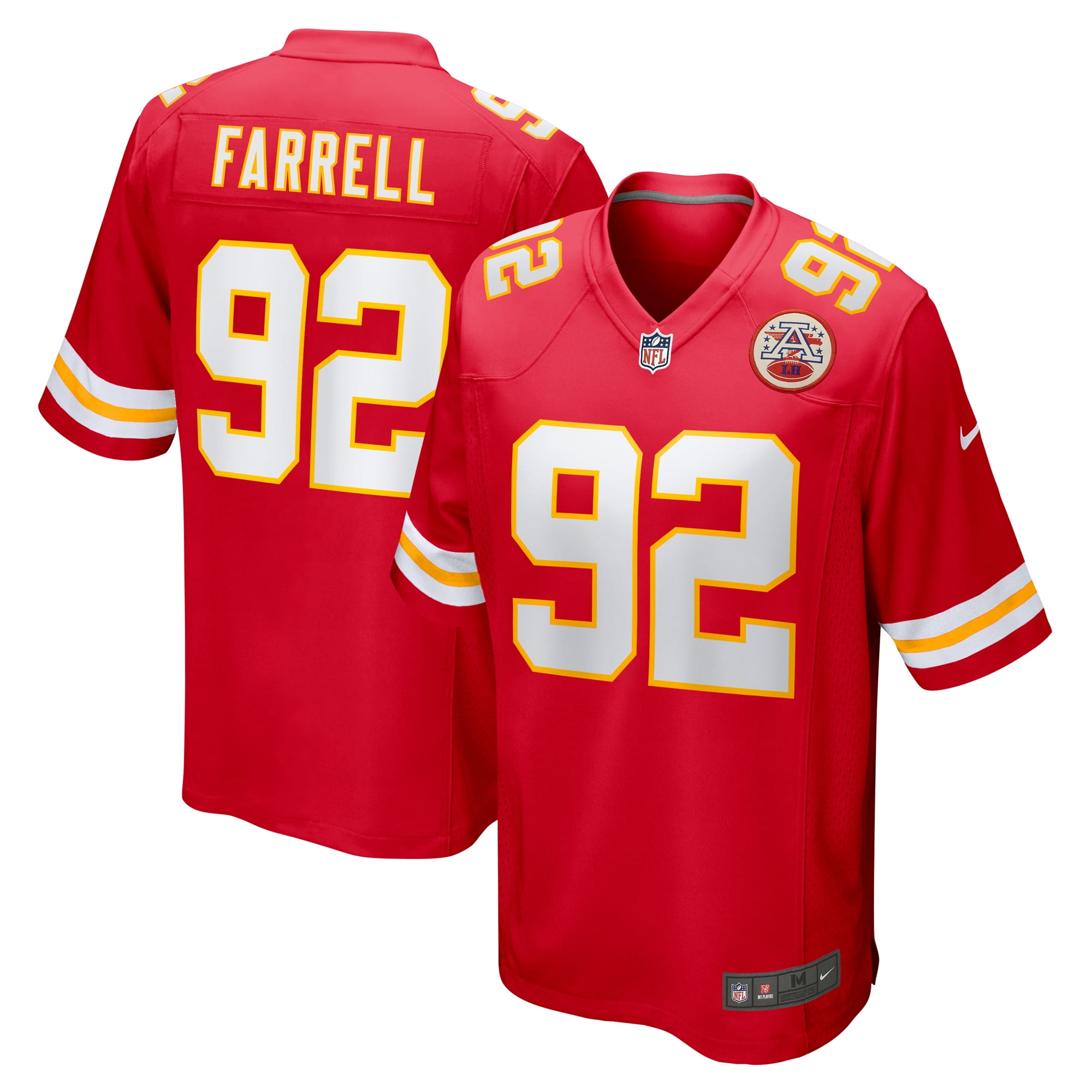 Men's Nike Neil Farrell Jr. Red Kansas City Chiefs Team Game Jersey ...