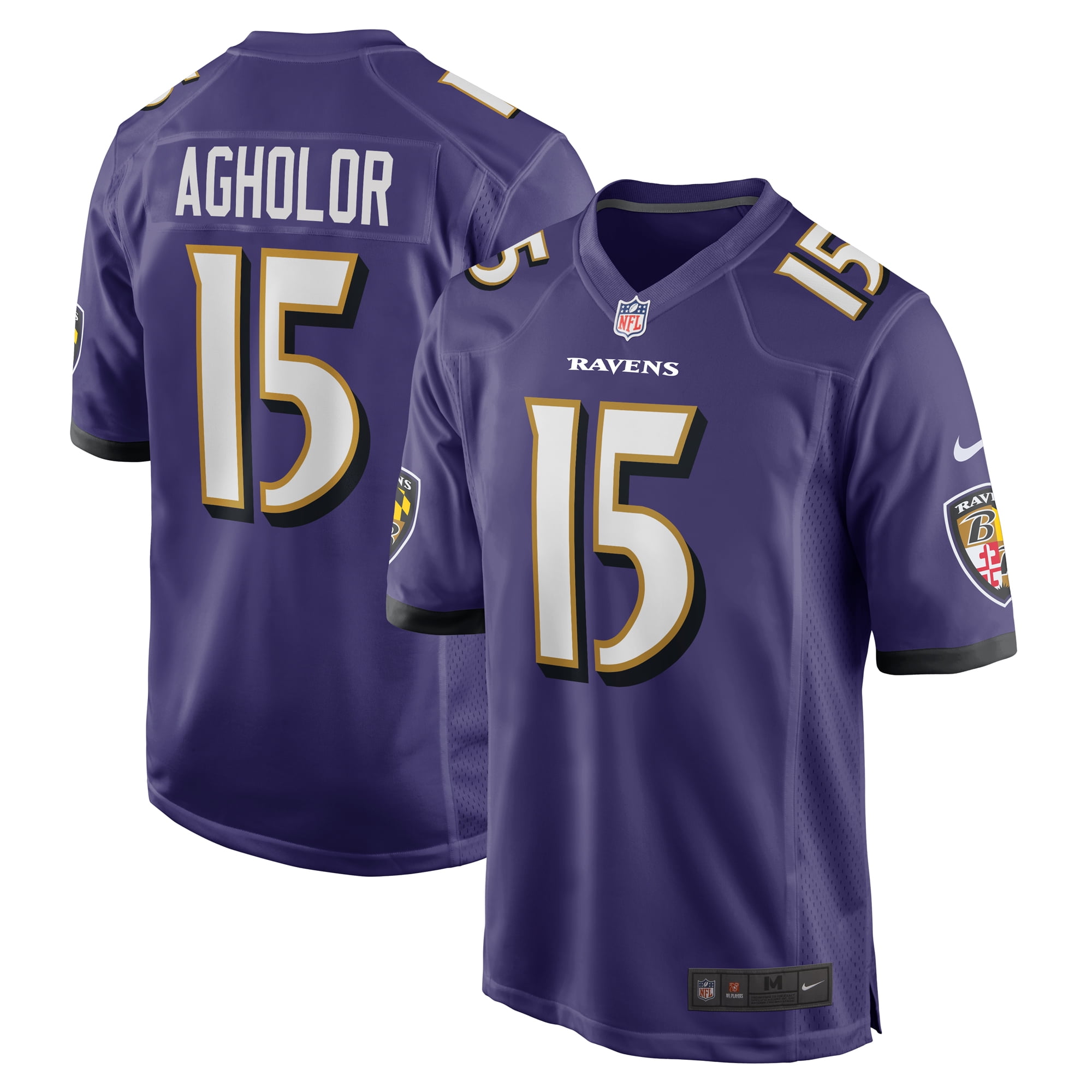 Men's Nike Nelson Agholor Purple Baltimore Ravens Game Jersey - Walmart.com
