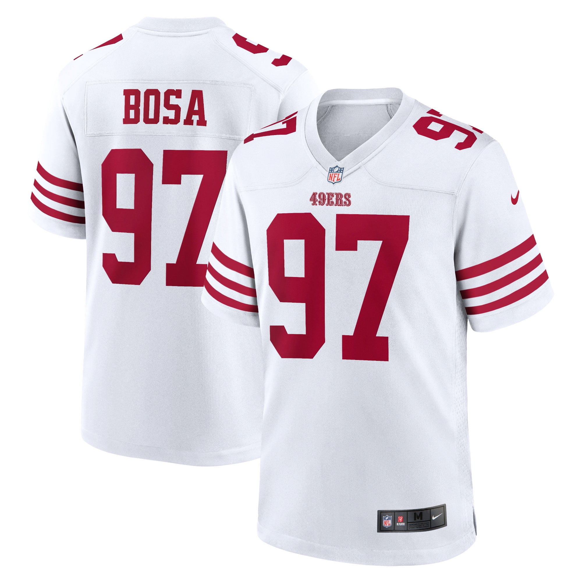 Men's Nike Nick Bosa White San Francisco 49ers Team Game Jersey ...