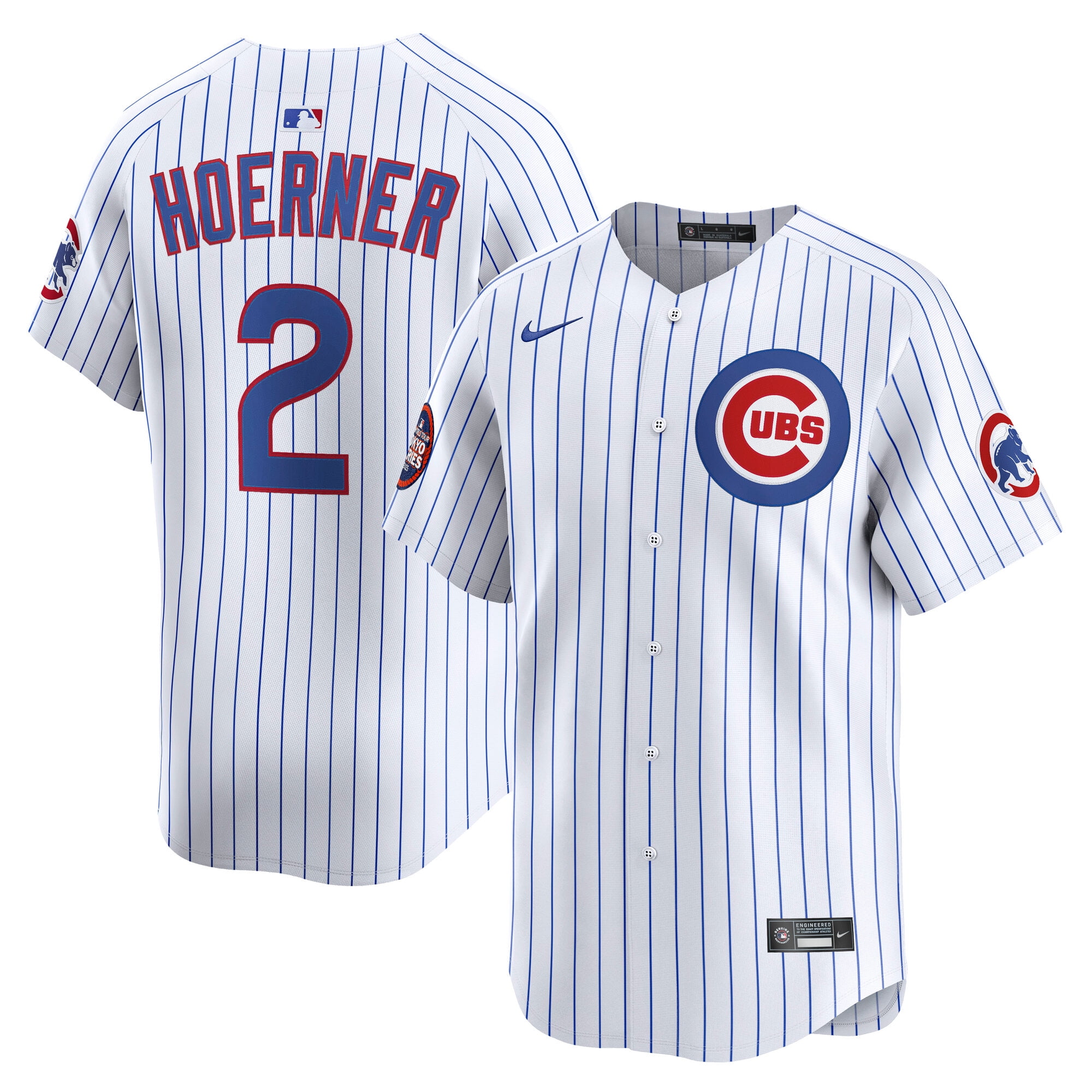 Men's Nike Nico Hoerner White Chicago Cubs 2025 MLB World Tour: Tokyo ...