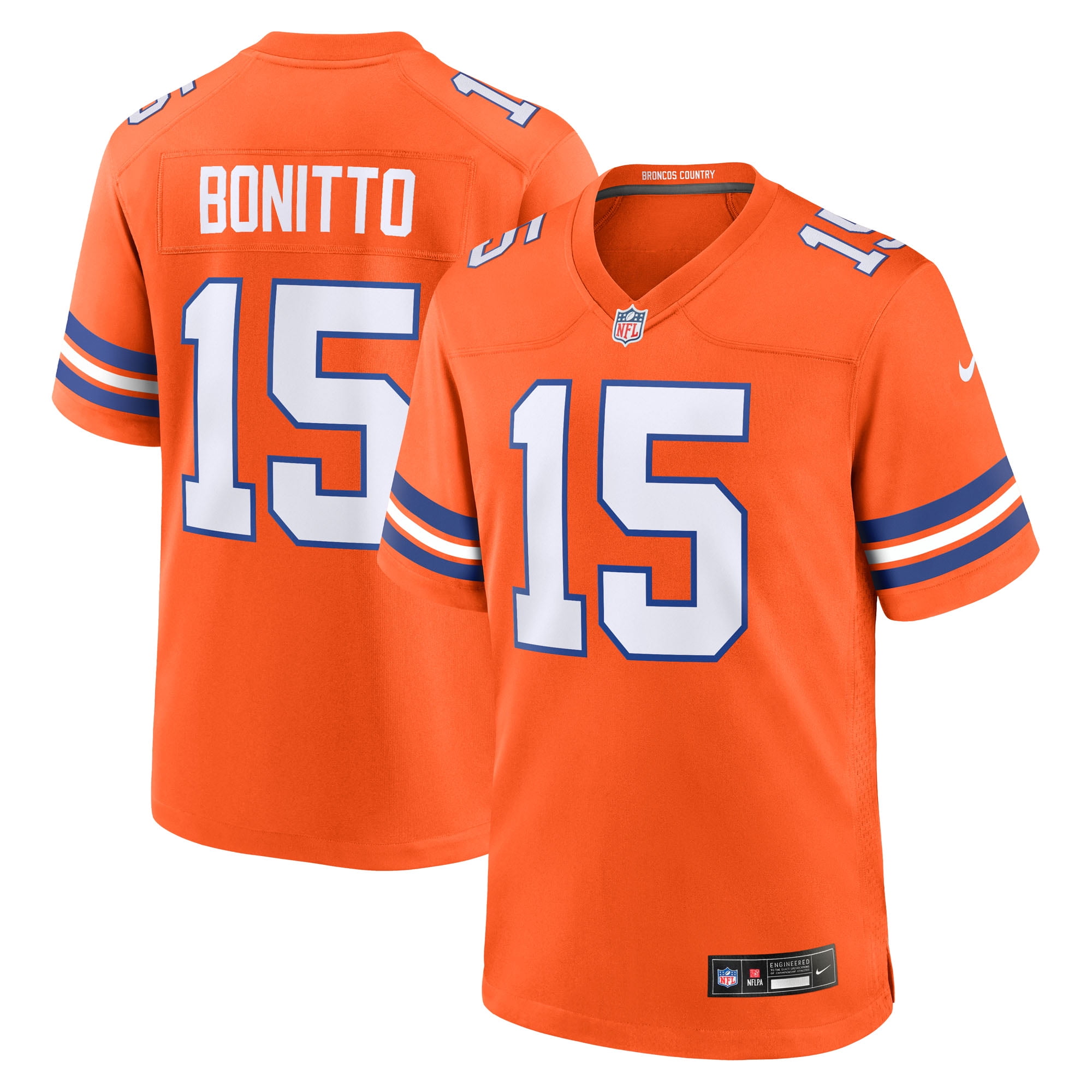 Men's Nike Nik Bonitto Orange Denver Broncos Alternate 2 Mile High ...