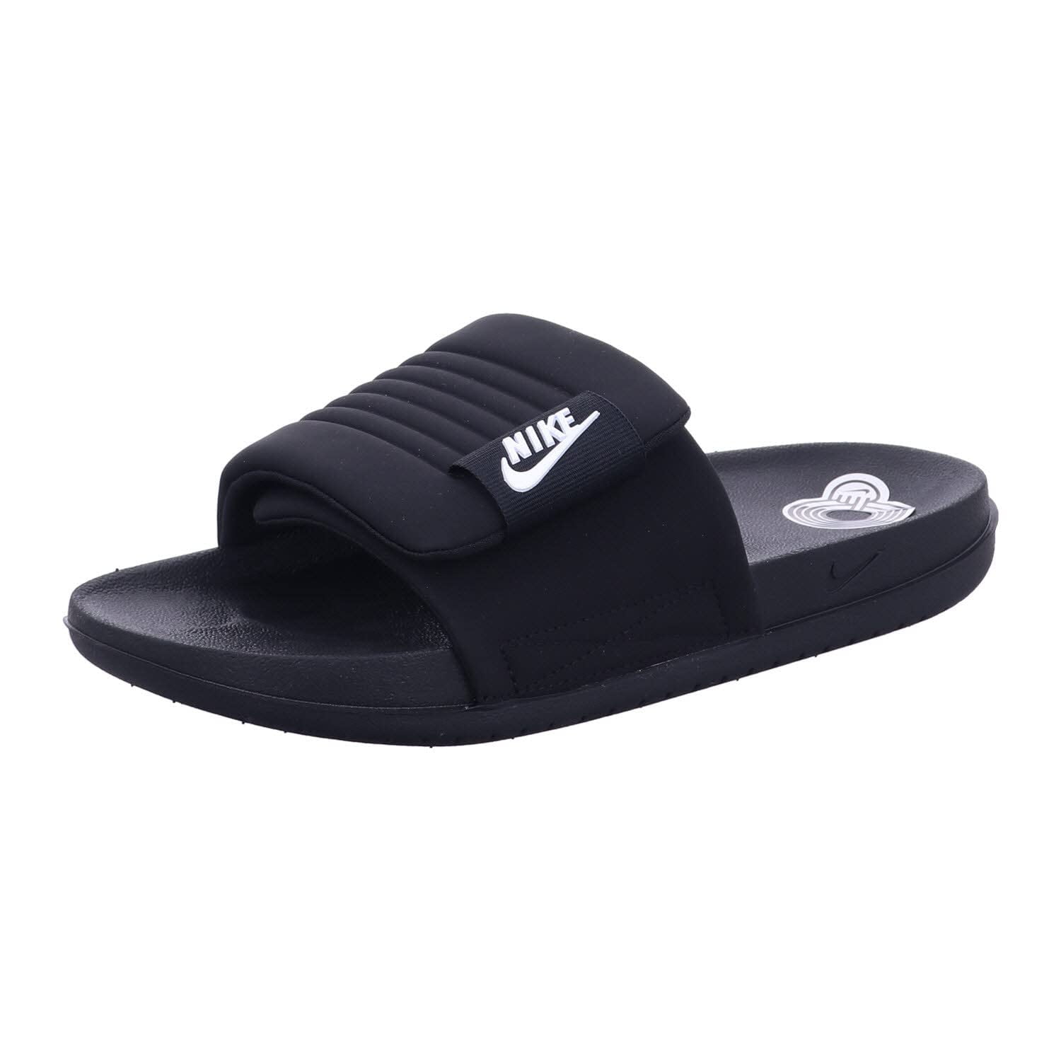 Nike Men's Offcourt Adjust Slides Sport Sandal, Black/White-Black, 8 ...