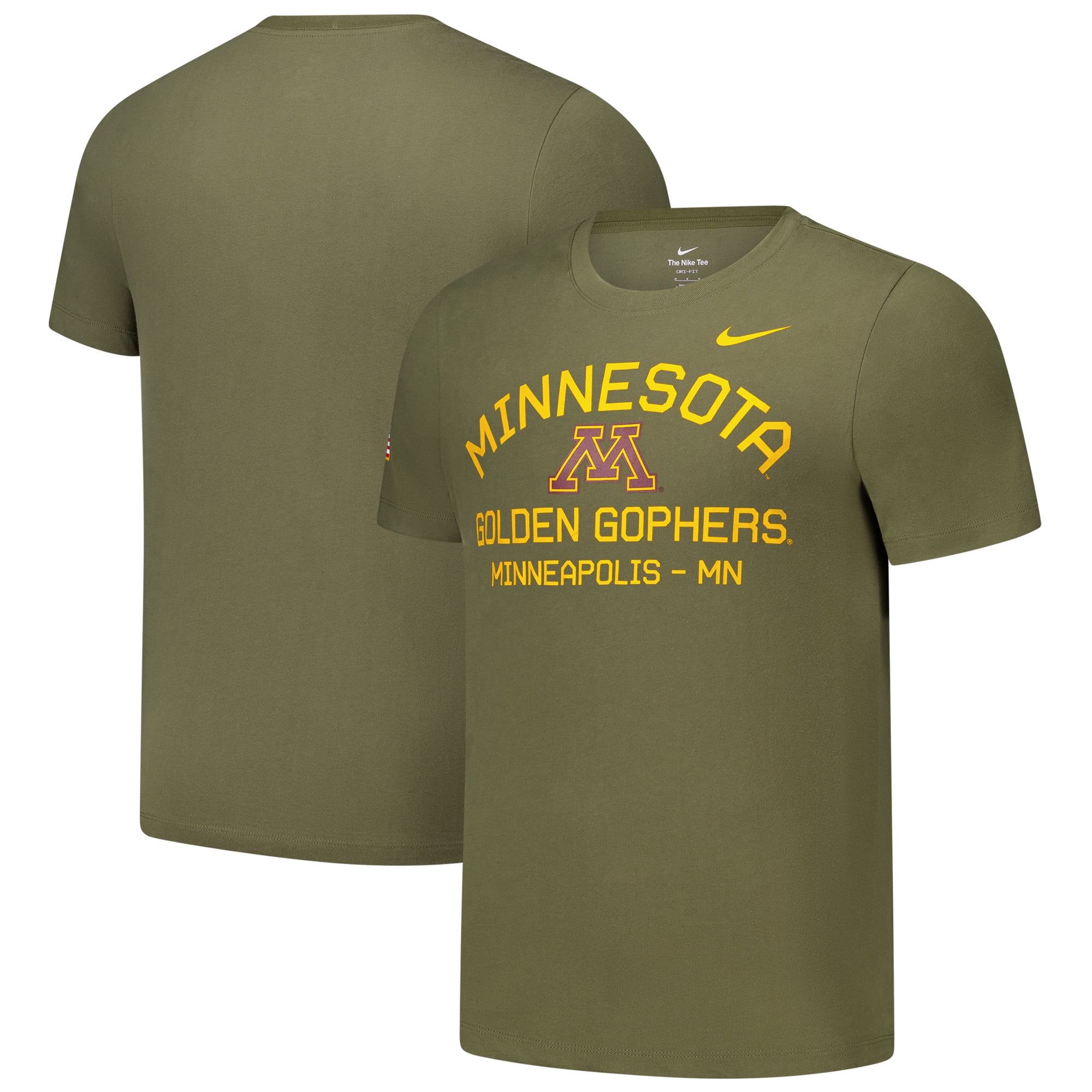 Men's Nike Olive Minnesota Golden Gophers 2024 Military Appreciation ...