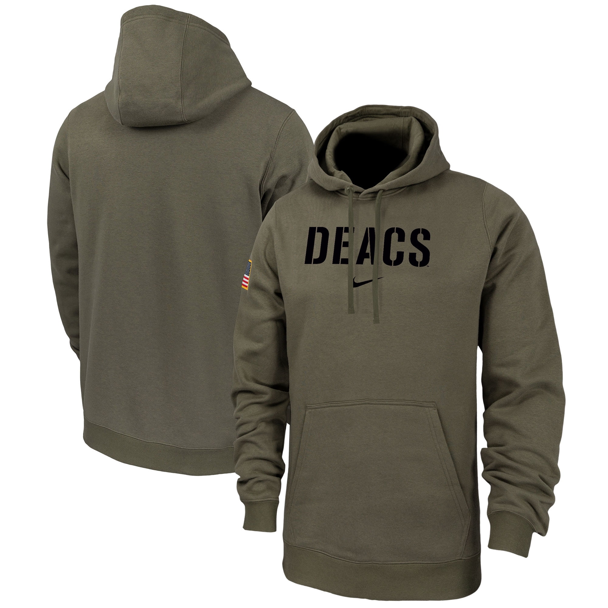 Men's Nike Olive Wake Forest Demon Deacons Military Pack Club Fleece ...