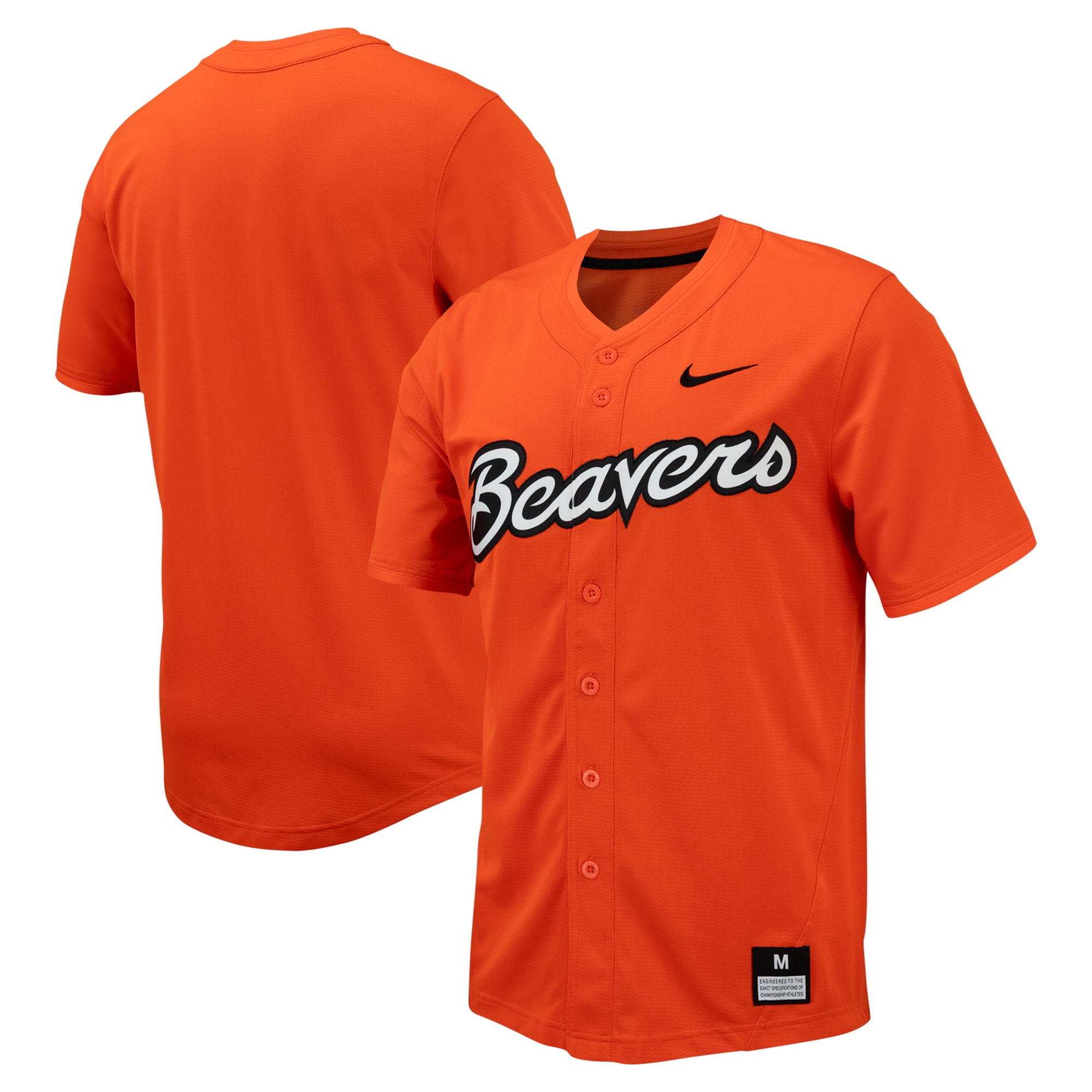 Men's Nike Orange Oregon State Beavers Replica Full-Button Baseball ...