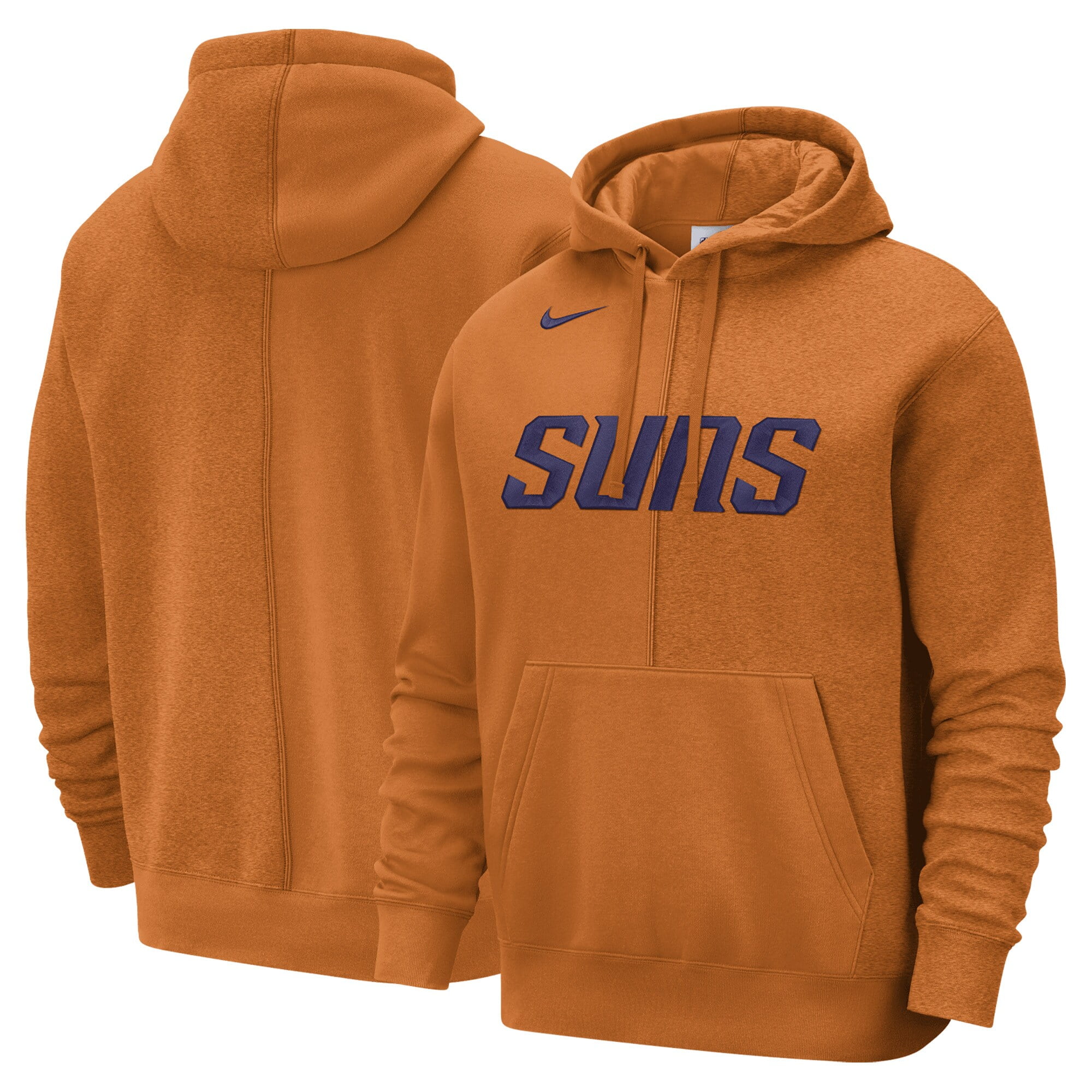 Men's Nike Orange Phoenix Suns Courtside Versus Stitch Split Pullover ...