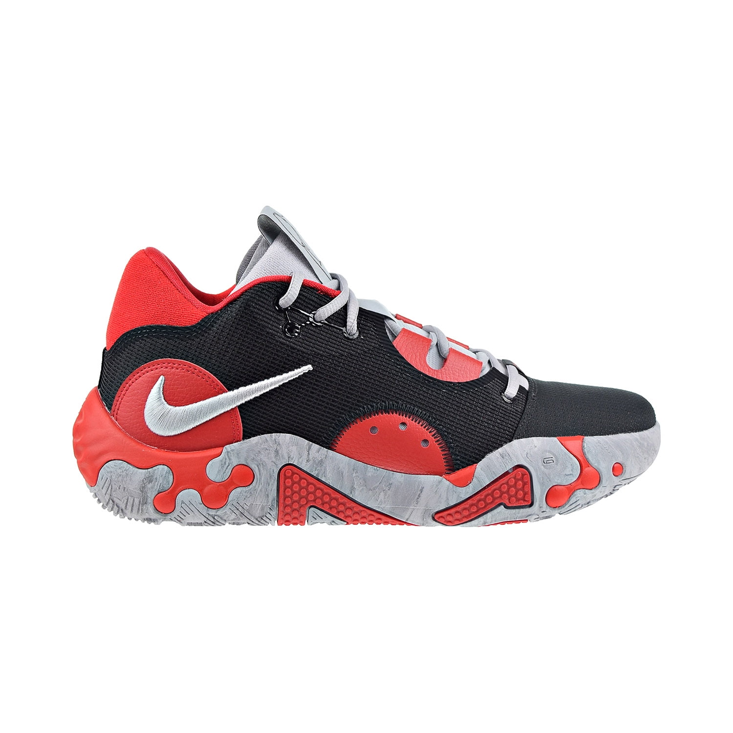 Nike Men's PG 6 Bred Athletic Outdoor Lace-Up Shoes, Black/Wolf Grey-University Red, Size 11 ...