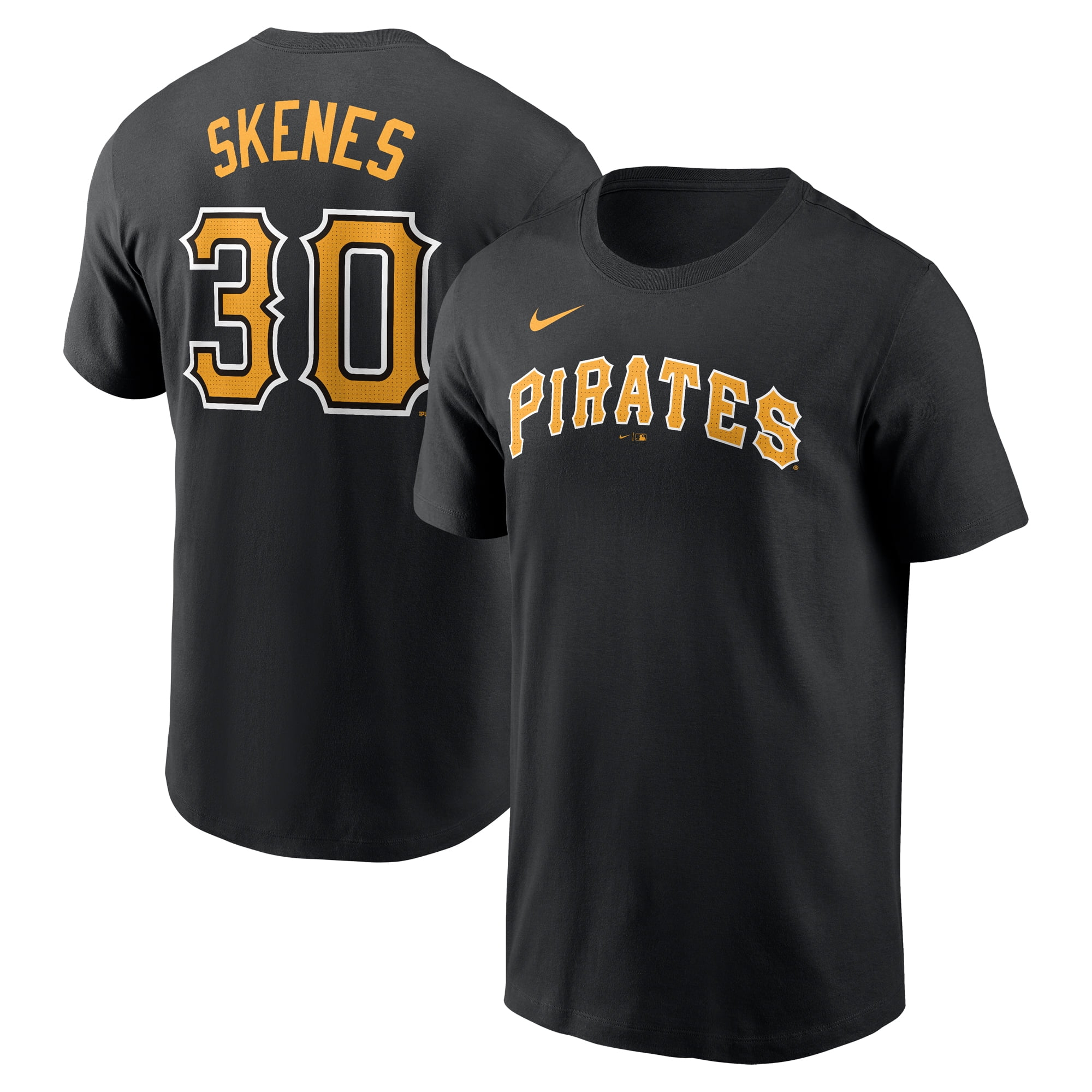 Men's Nike Paul Skenes Black Pittsburgh Pirates Fuse Name & Number T ...