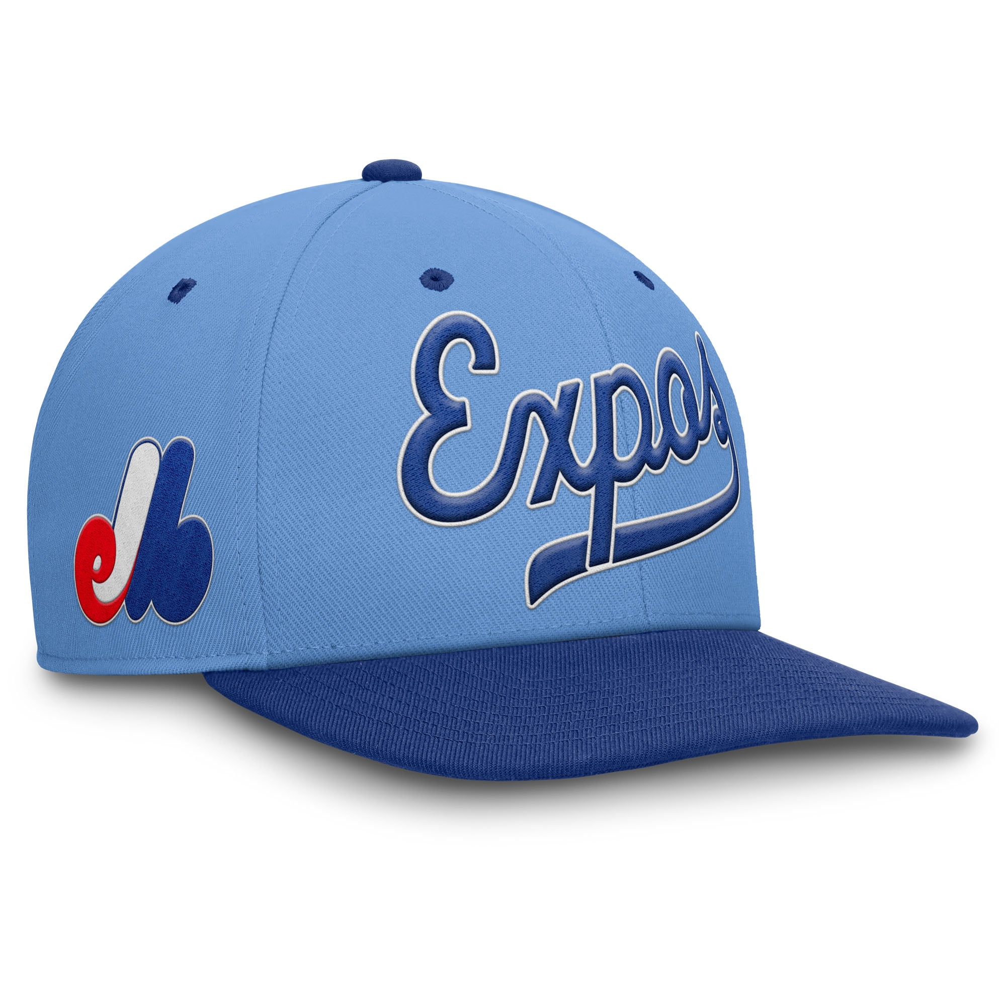 Men's Nike Powder Blue/Royal Montreal Expos Cooperstown Collection Pro ...