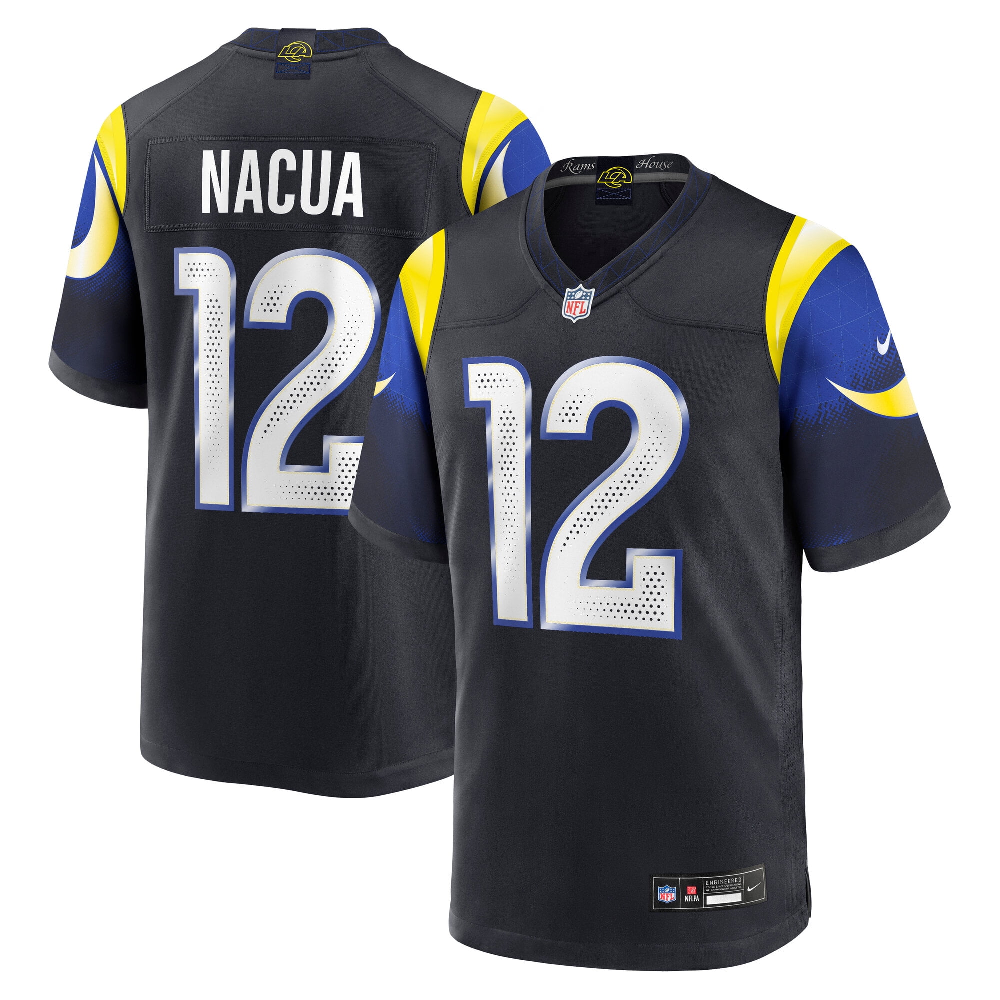 Men's Nike Puka Nacua Midnight Blue Los Angeles Rams 2025 Rivalries ...
