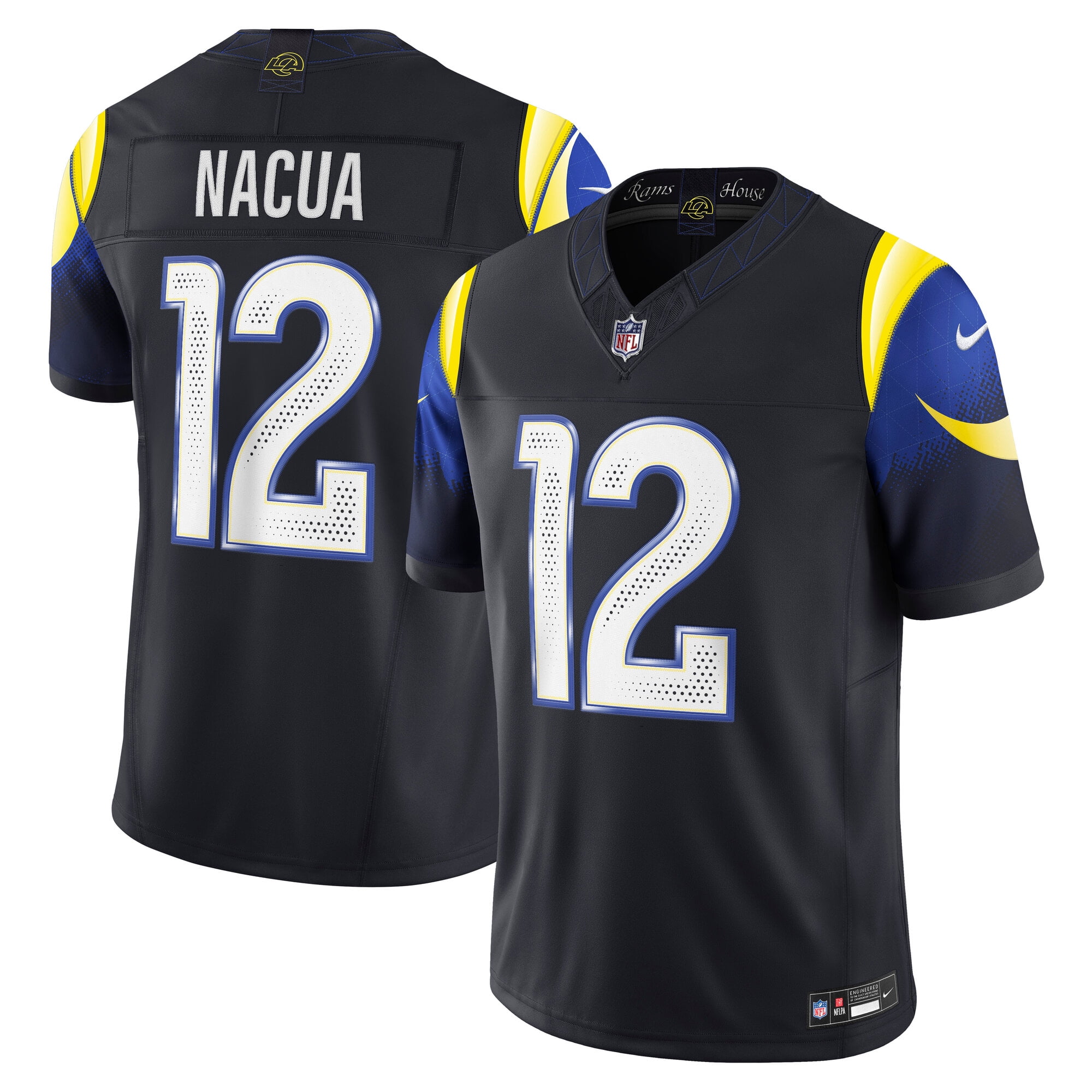 Men's Nike Puka Nacua Midnight Blue Los Angeles Rams 2025 Rivalries ...