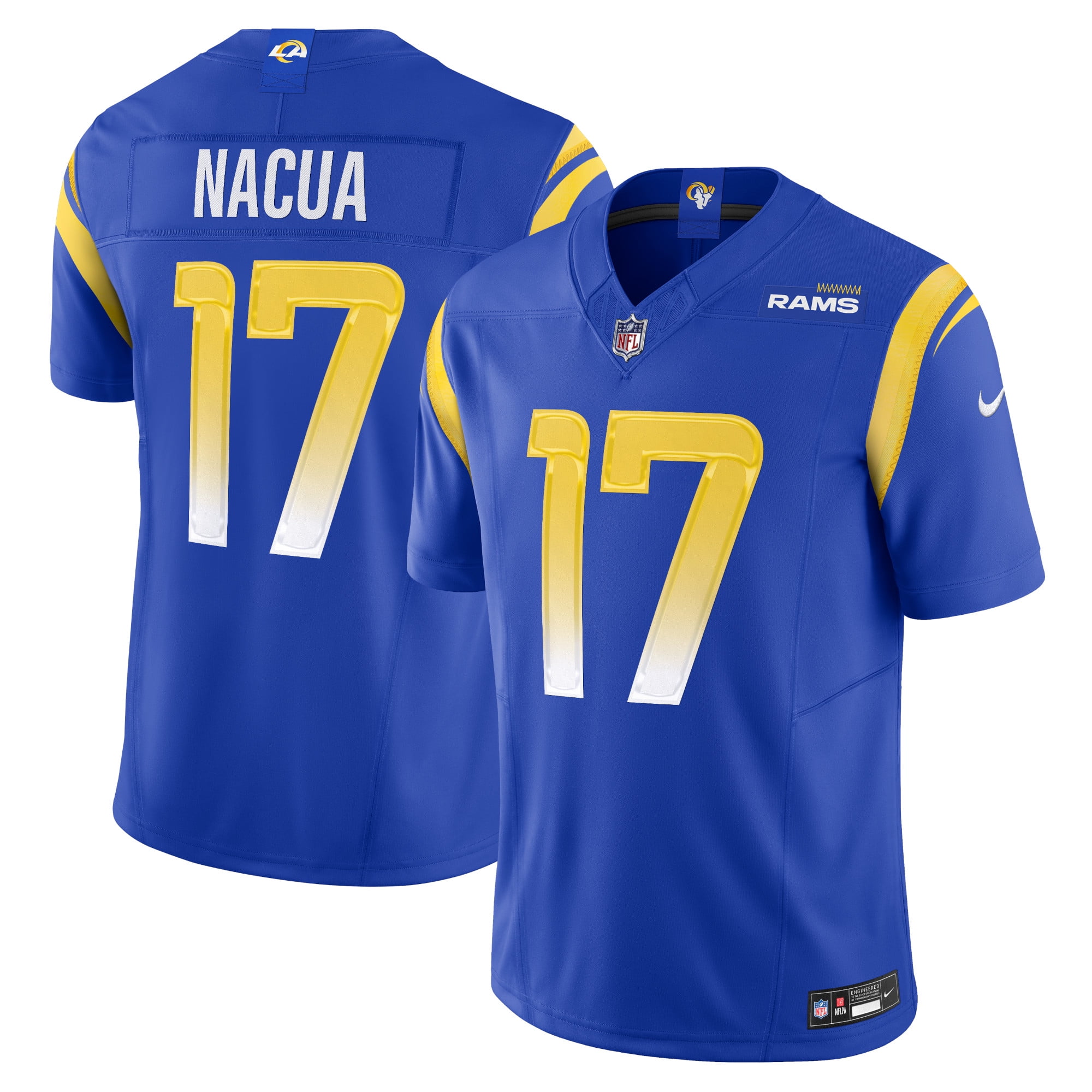 Men's Nike Puka Nacua Royal Los Angeles Rams Vapor F.U.S.E. Limited ...