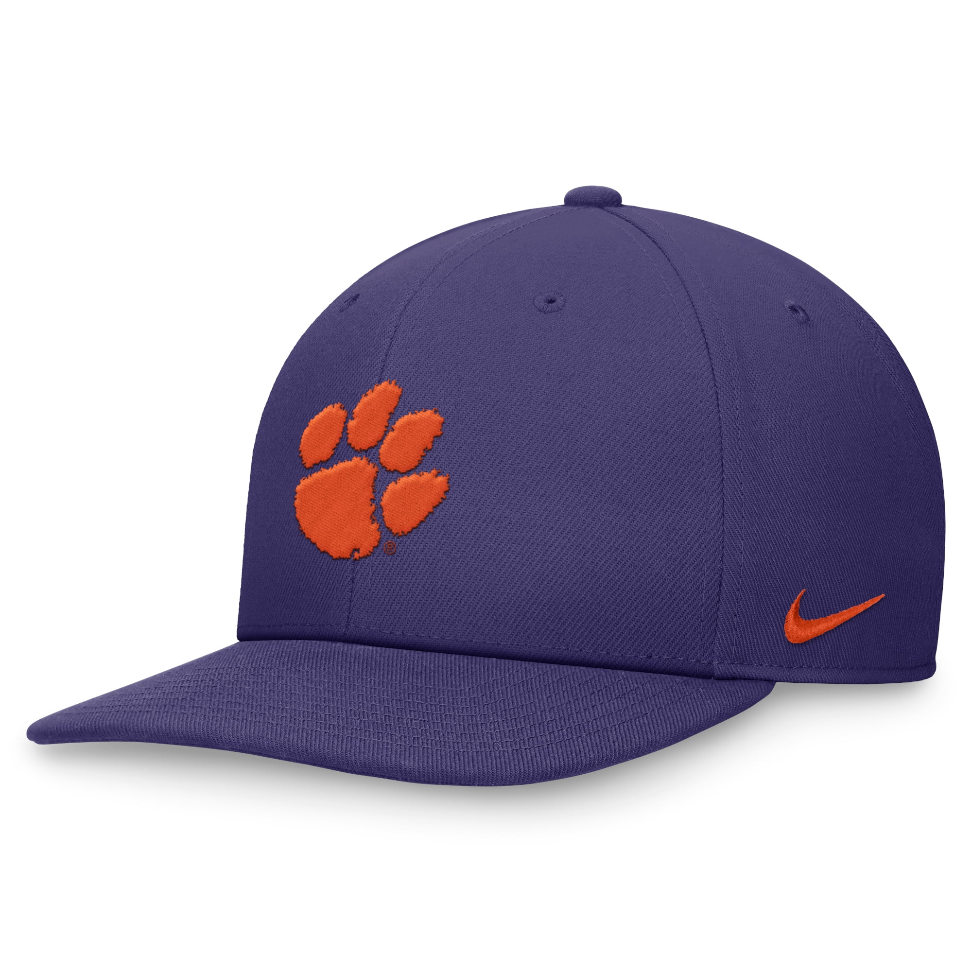 Men's Nike Purple Clemson Tigers On-Field Pro Bill Snapback Hat ...