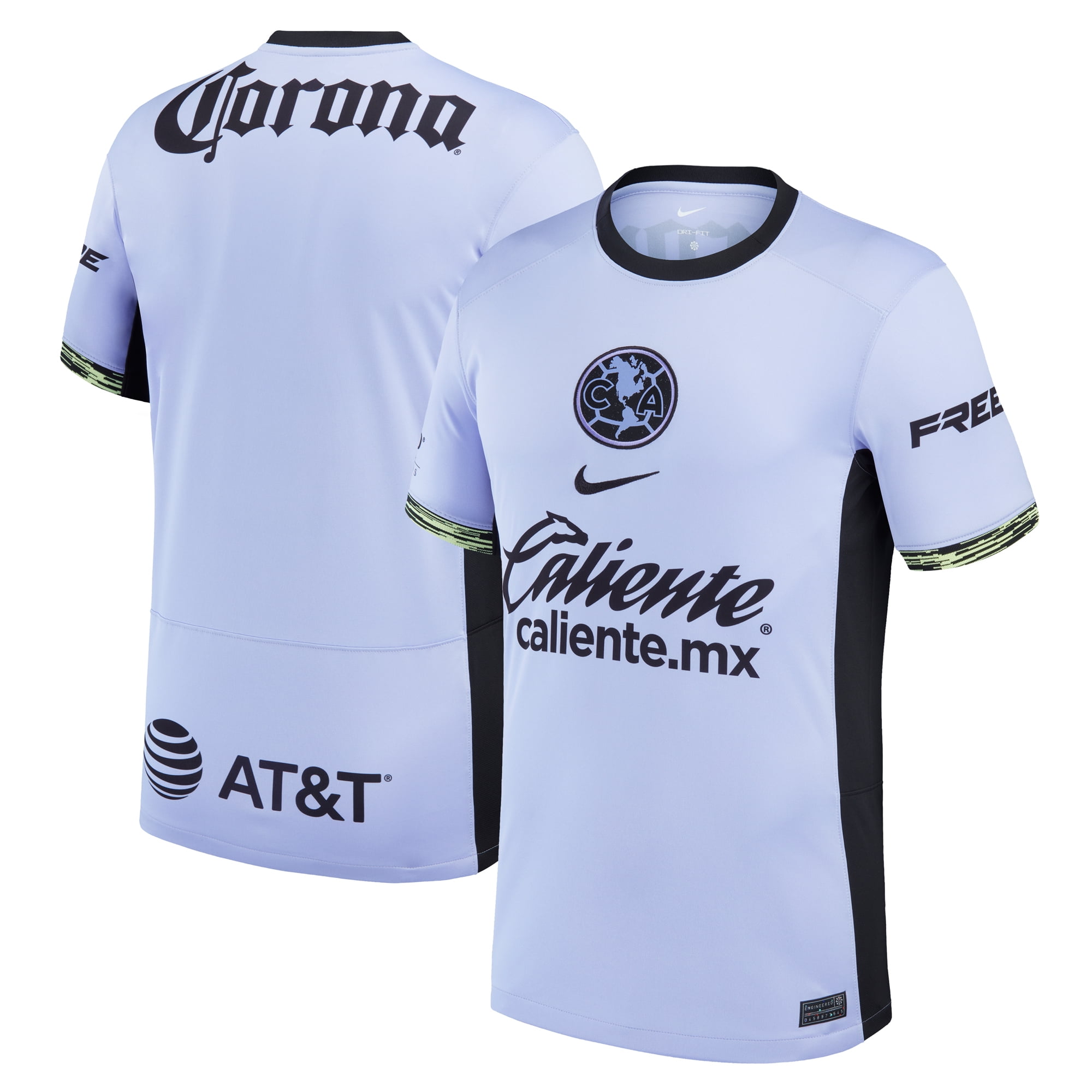 Men's Nike Purple Club America 2023/24 Third Stadium Replica Jersey ...