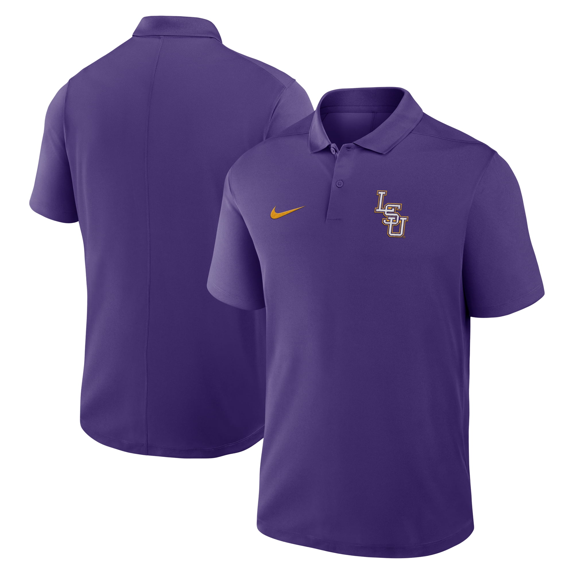 Men's Nike Purple LSU Tigers Baseball Logo Victory Performance Polo ...
