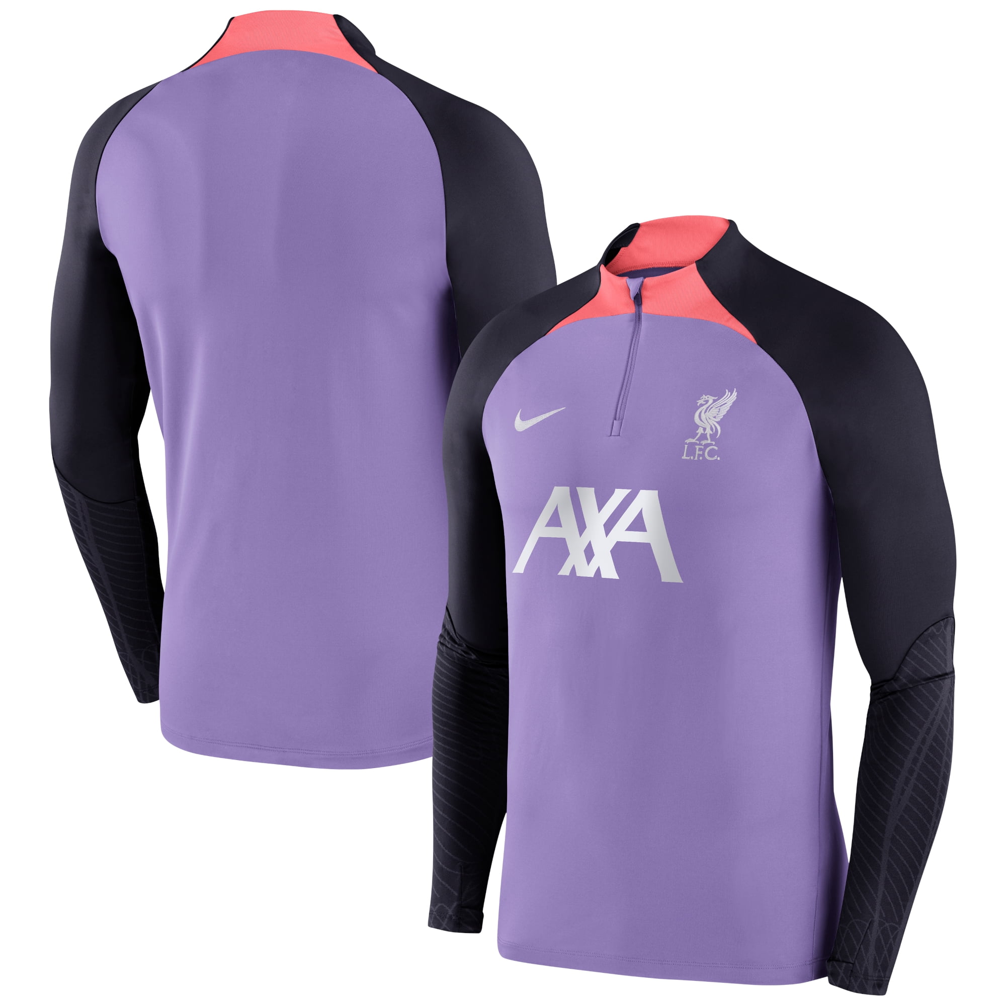 Men's Nike Purple Liverpool Strike Drill 2023/24 Performance Quarter ...
