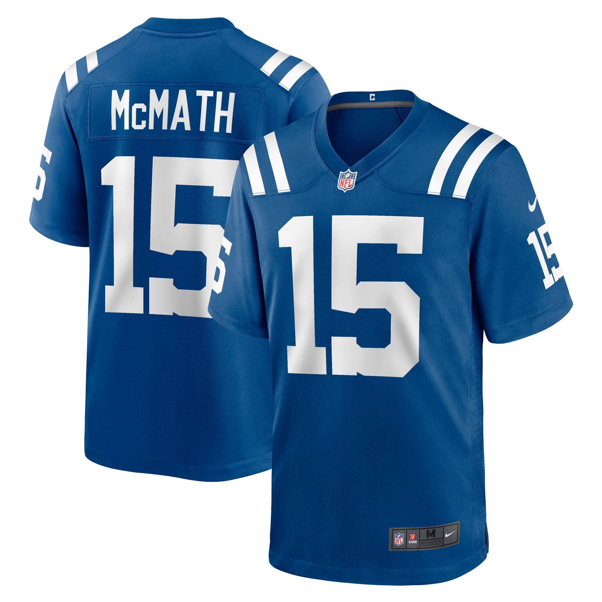 Men's Nike Racey McMath Royal Indianapolis Colts Team Game Jersey ...