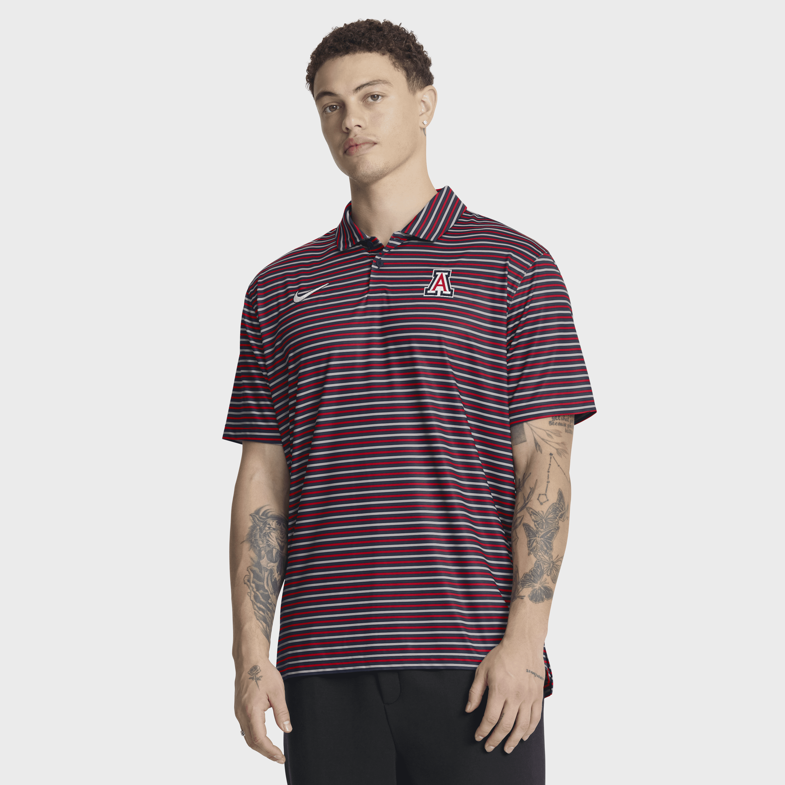 Men's Nike Red Arizona Wildcats 2025 Coaches Premium Tour Stripe Dri ...
