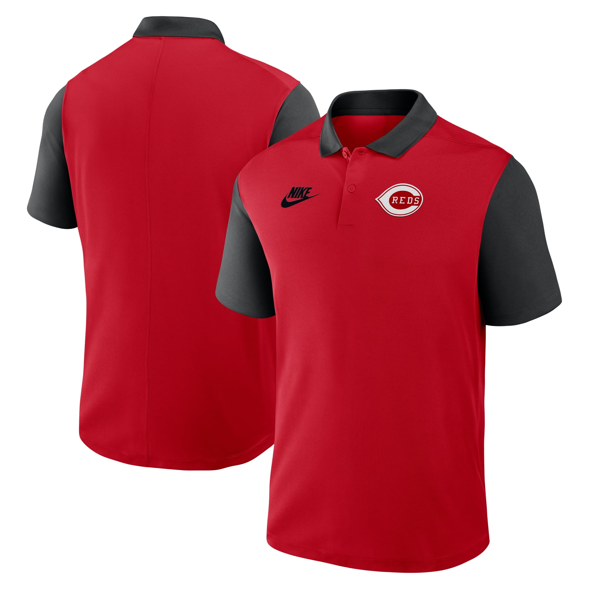 Men's Nike Red/Black Cincinnati Reds Cooperstown Collection Color-Block ...
