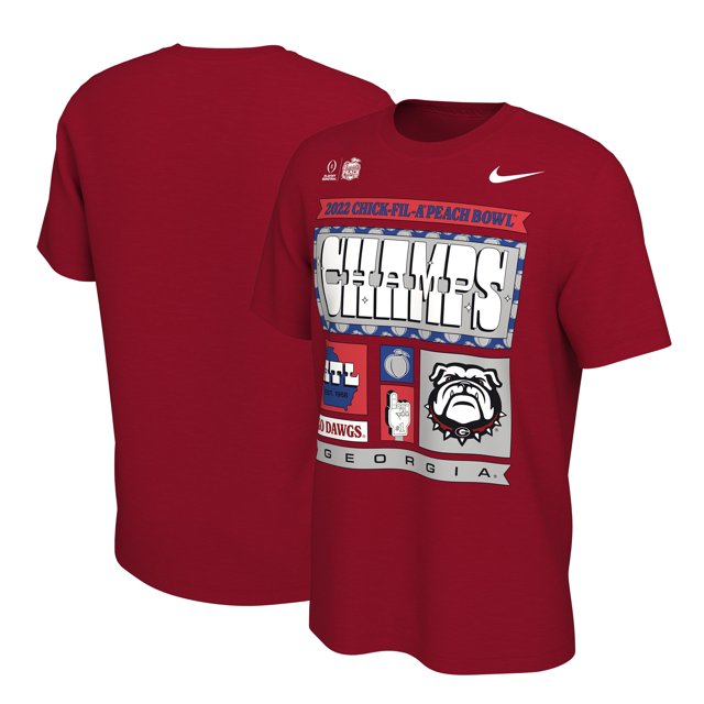 Men's Nike Red Georgia Bulldogs College Football Playoff 2022 Peach ...