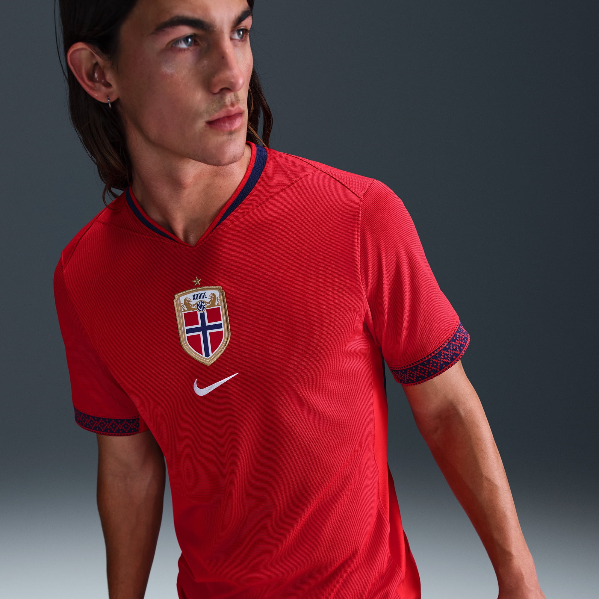 Men's Nike Red Norway Women's National Team 2025/26 Home Replica Jersey ...