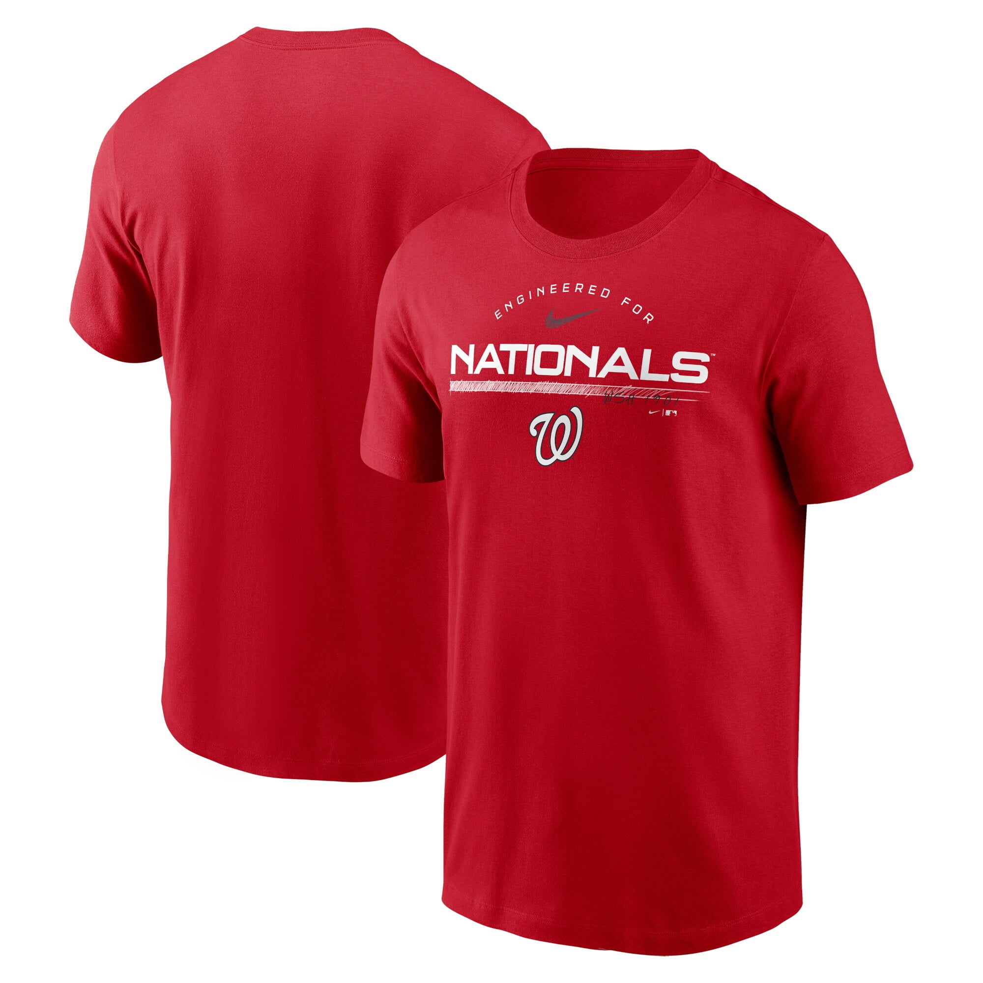 Men's Nike Red Washington Nationals Team Engineered Performance T-Shirt - Walmart.com