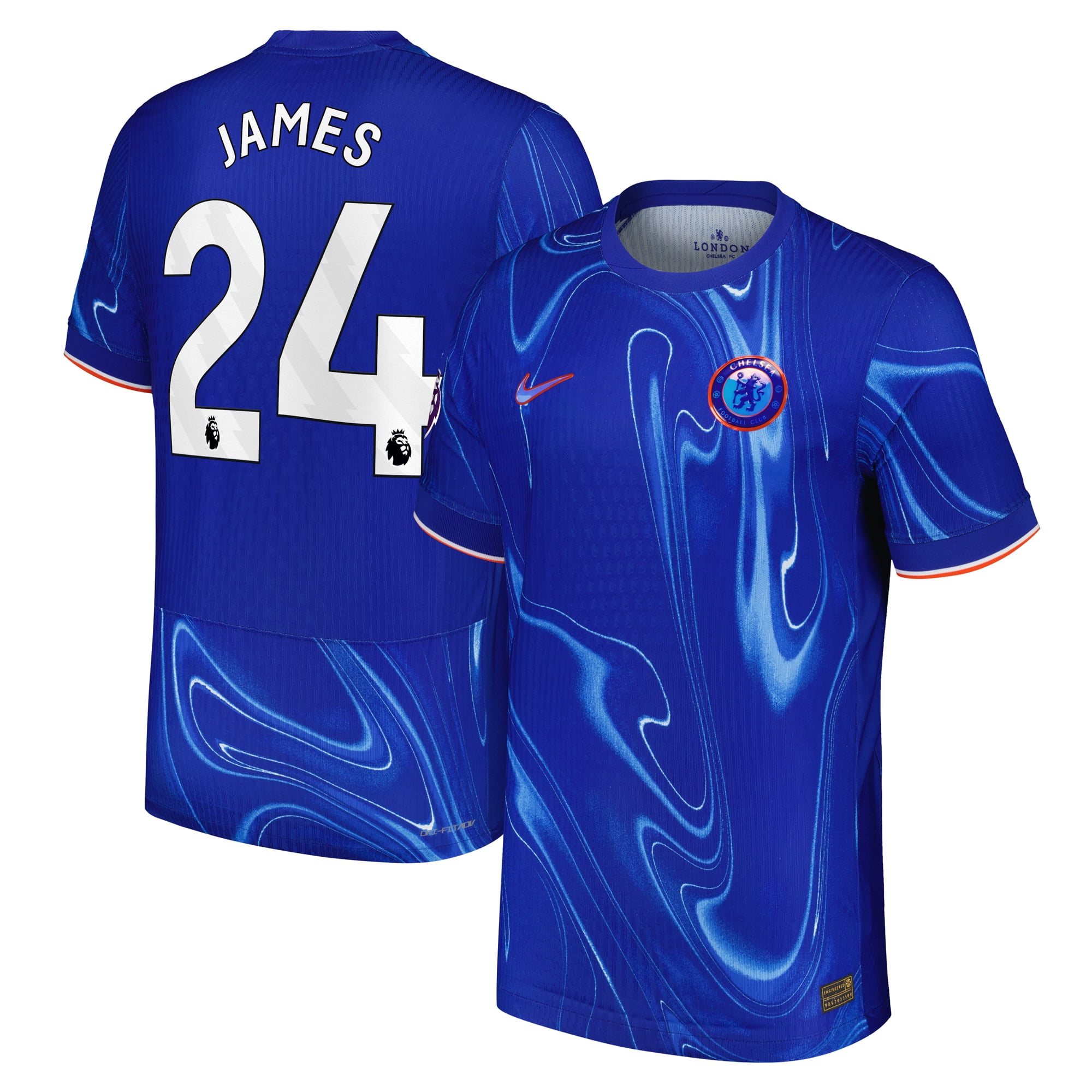 Men's Nike Reece James Blue Chelsea 2024/25 Home Authentic Player ...