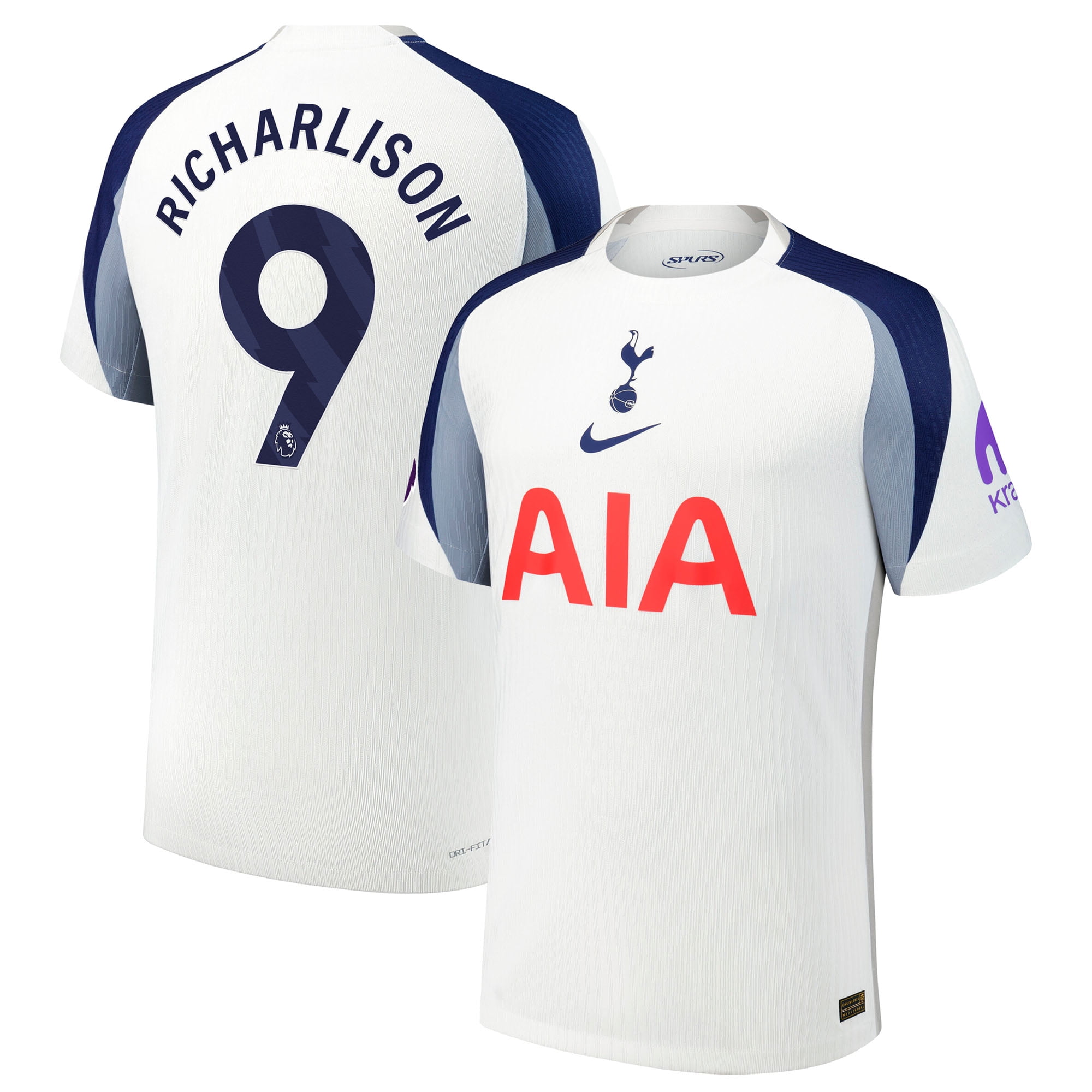 Men's Nike Richarlison White Tottenham Hotspur 2025/26 Home Authentic ...