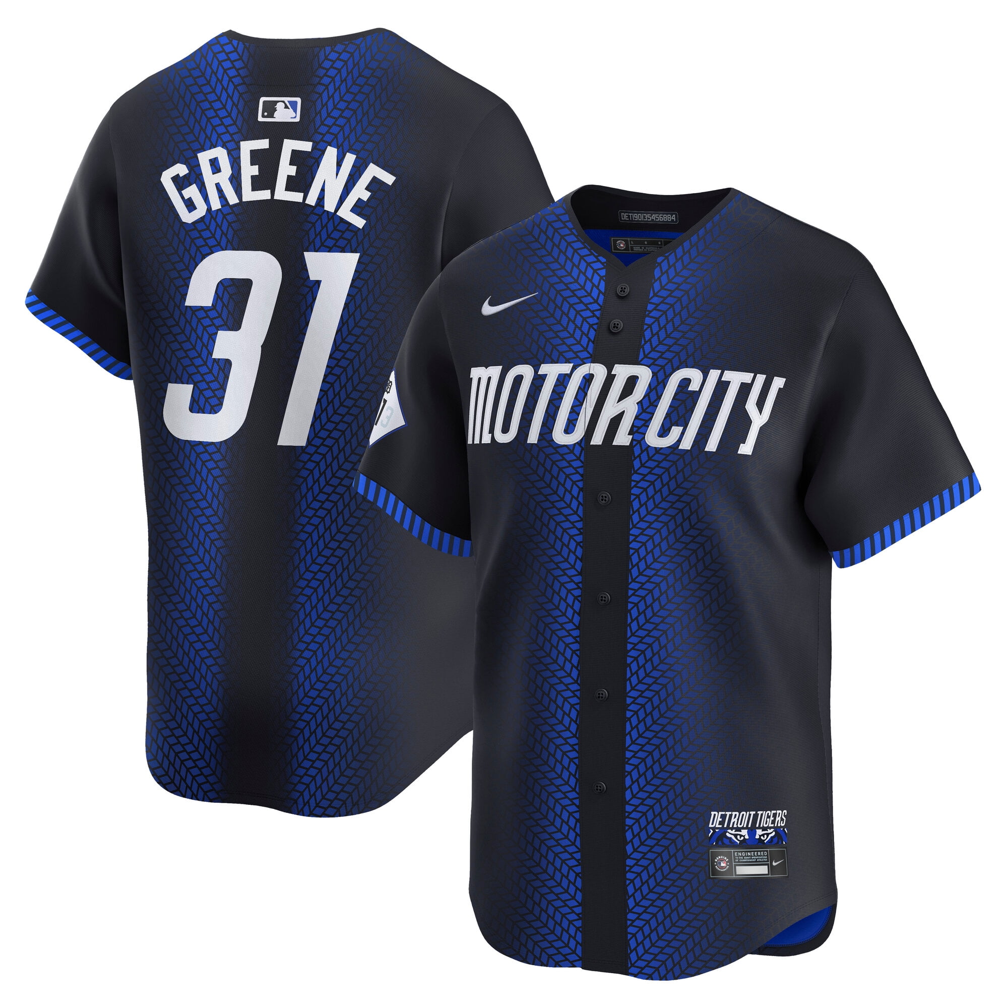 Men's Nike Riley Greene Navy Detroit Tigers City Connect Limited Jersey ...
