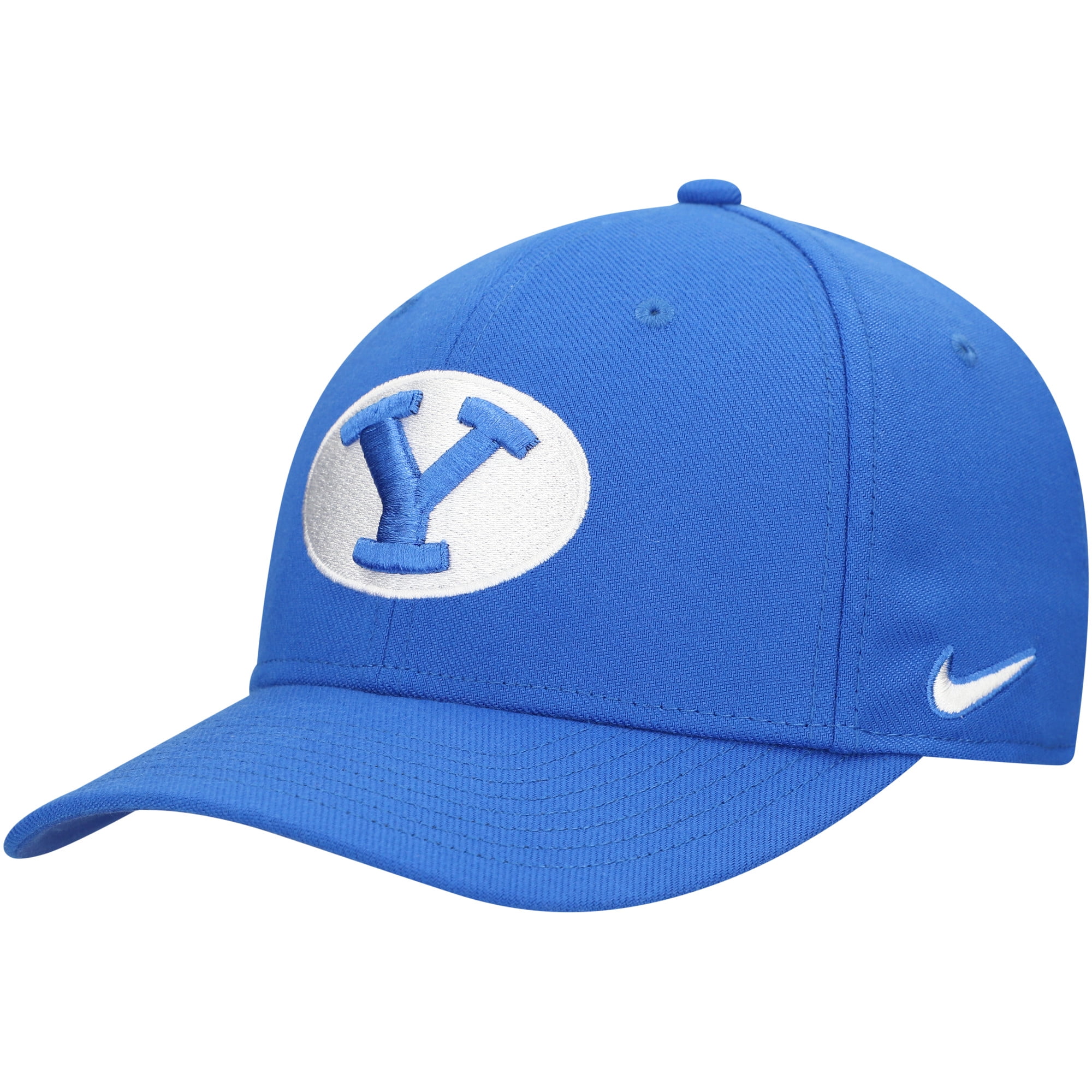 Men's Nike Royal BYU Cougars 2024 Sideline Rise Swoosh Flex Hat ...
