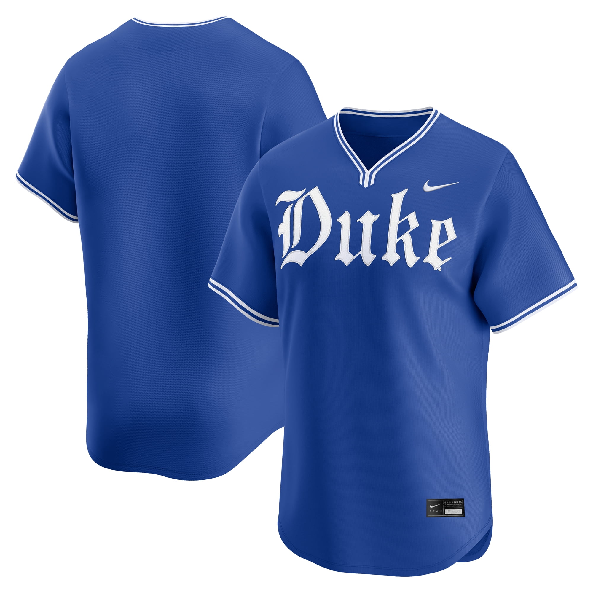 Men's Nike Royal Duke Blue Devils Road College Limited Baseball Jersey ...