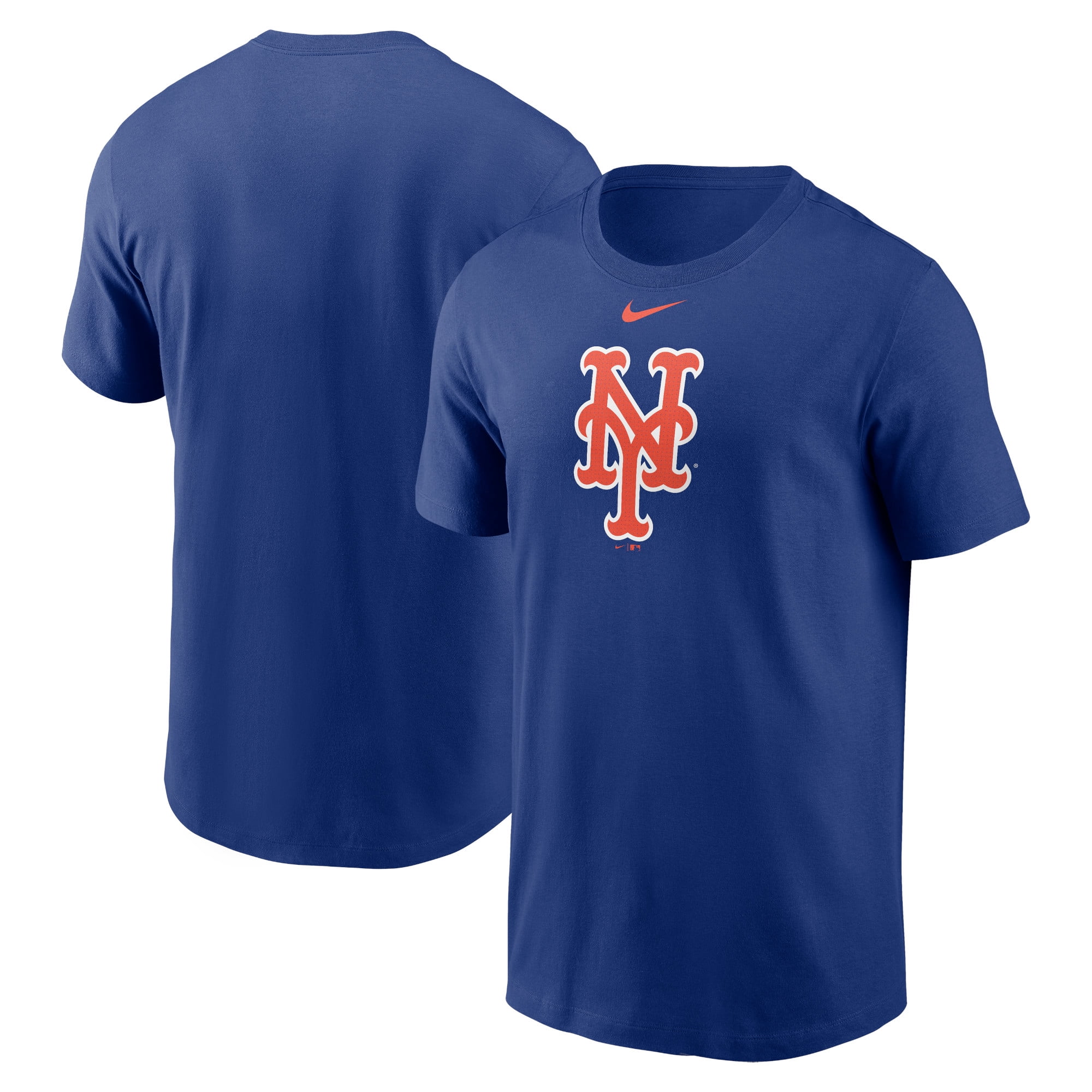 Men's Nike Royal New York Mets Fuse Logo T-Shirt - Walmart.com