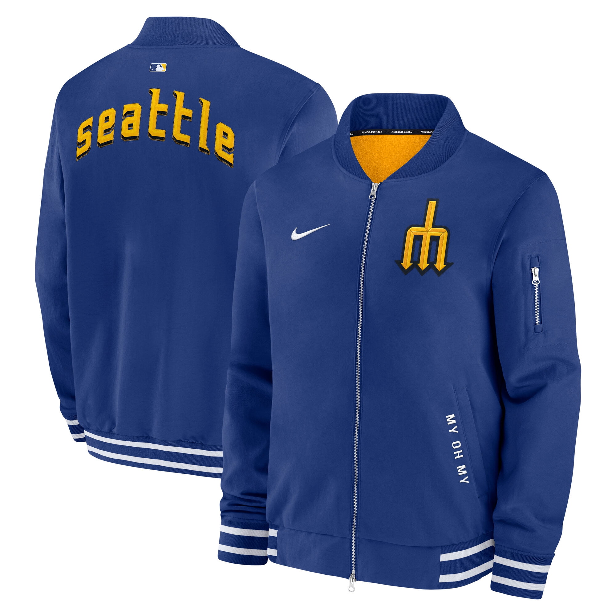 Men's Nike Royal Seattle Mariners Authentic Collection City Connect ...