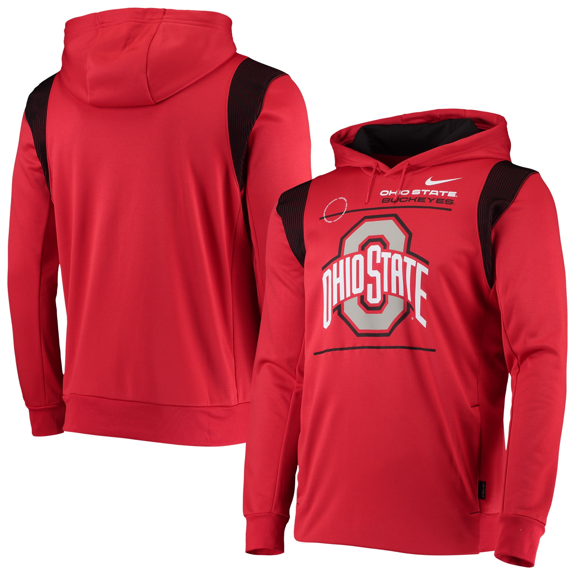 Men's Nike Scarlet Ohio State Buckeyes 2021 Team Sideline Performance Pullover Hoodie - Walmart.com