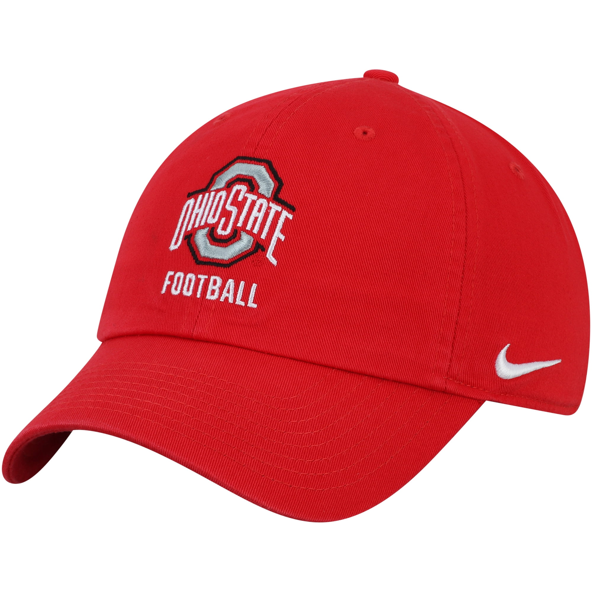 Men's Nike Scarlet Ohio State Buckeyes Football Logo Statement Heritage ...
