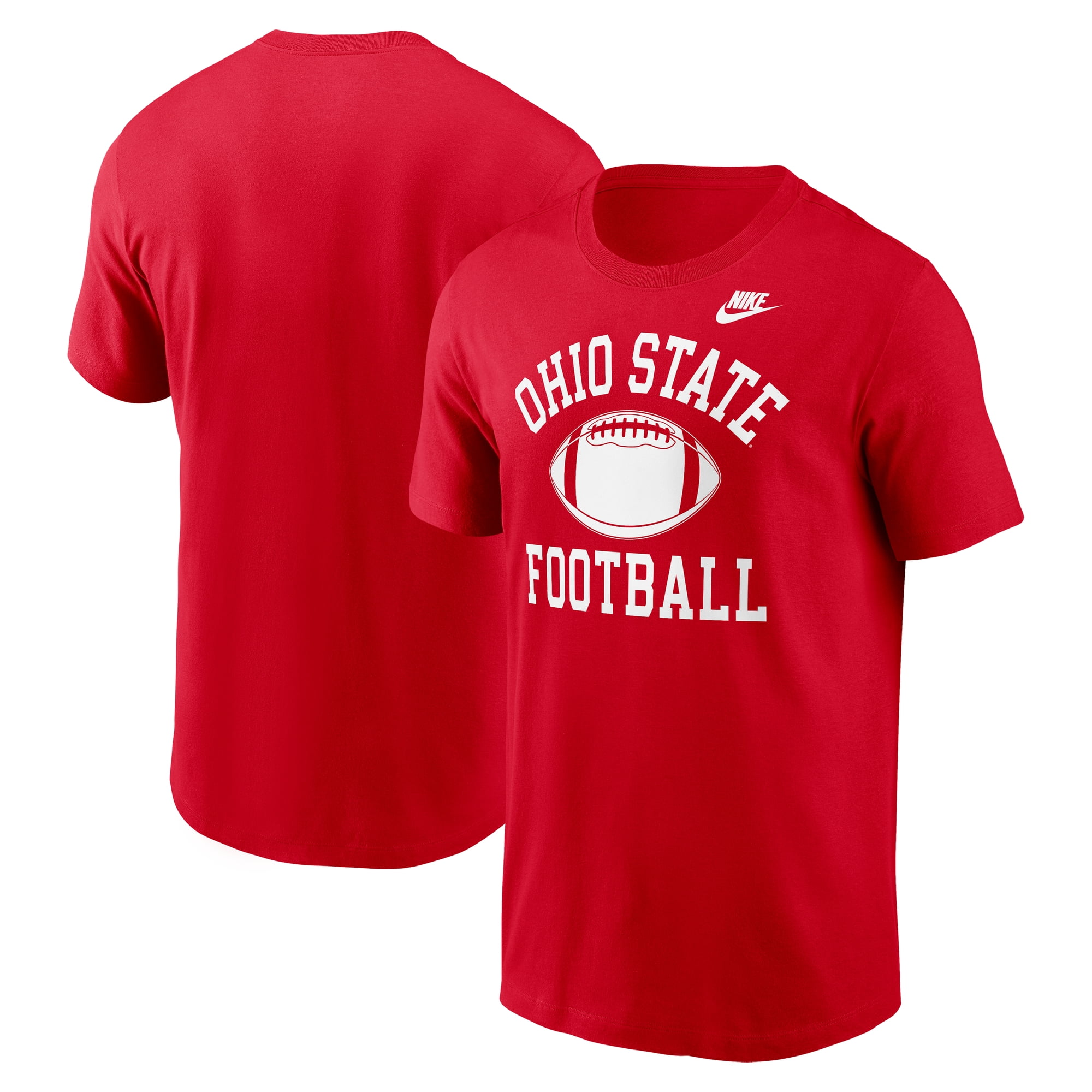 Men's Nike Scarlet Ohio State Buckeyes Legacy Football Icon T-Shirt ...