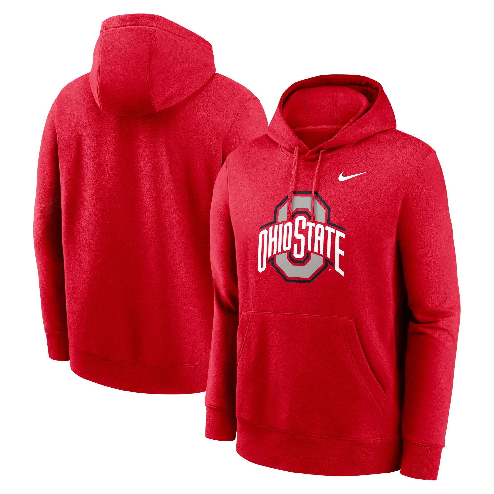 Men's Nike Scarlet Ohio State Buckeyes Primetime Evergreen Club Fleece ...