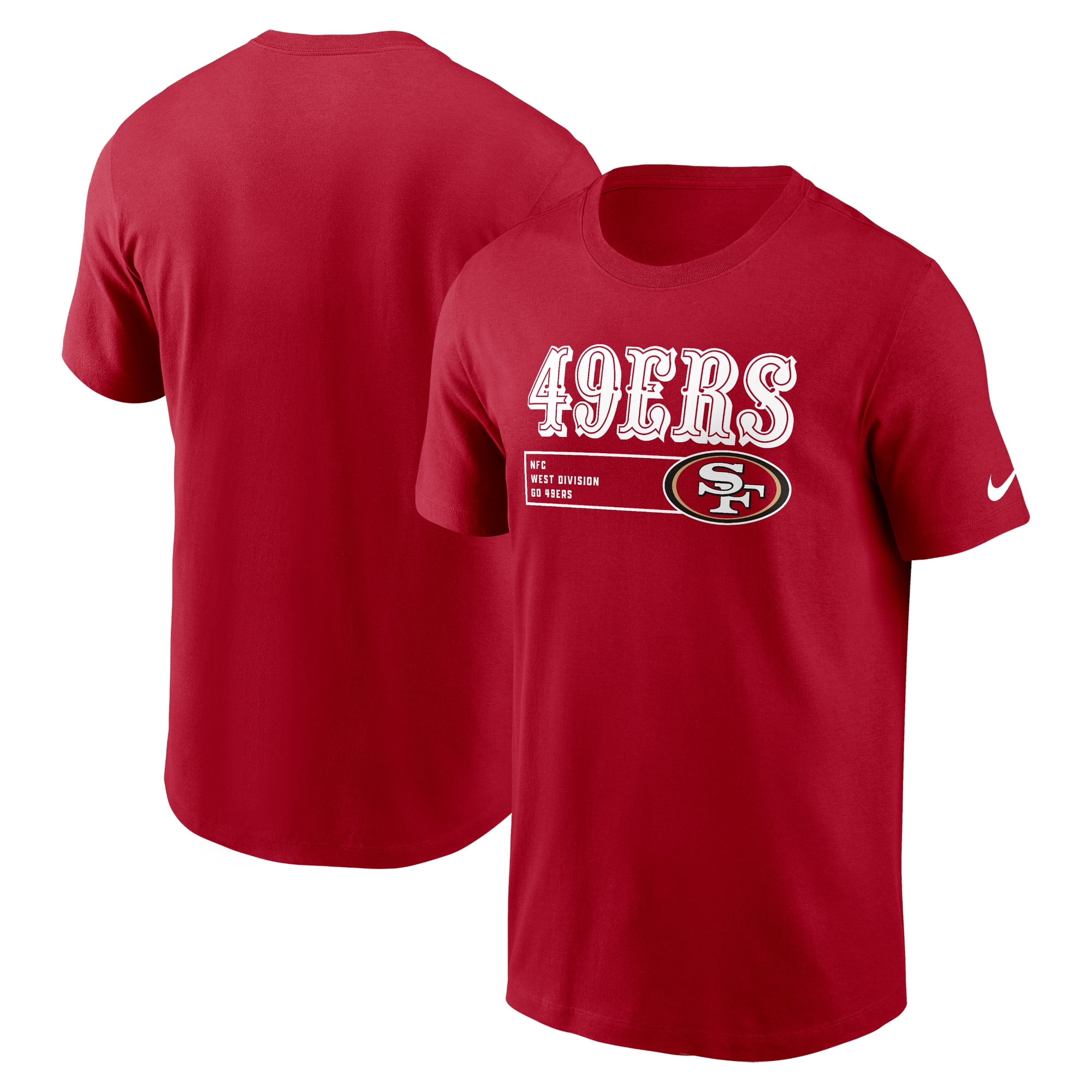 Men's Nike Scarlet San Francisco 49ers Division Essential T-Shirt ...