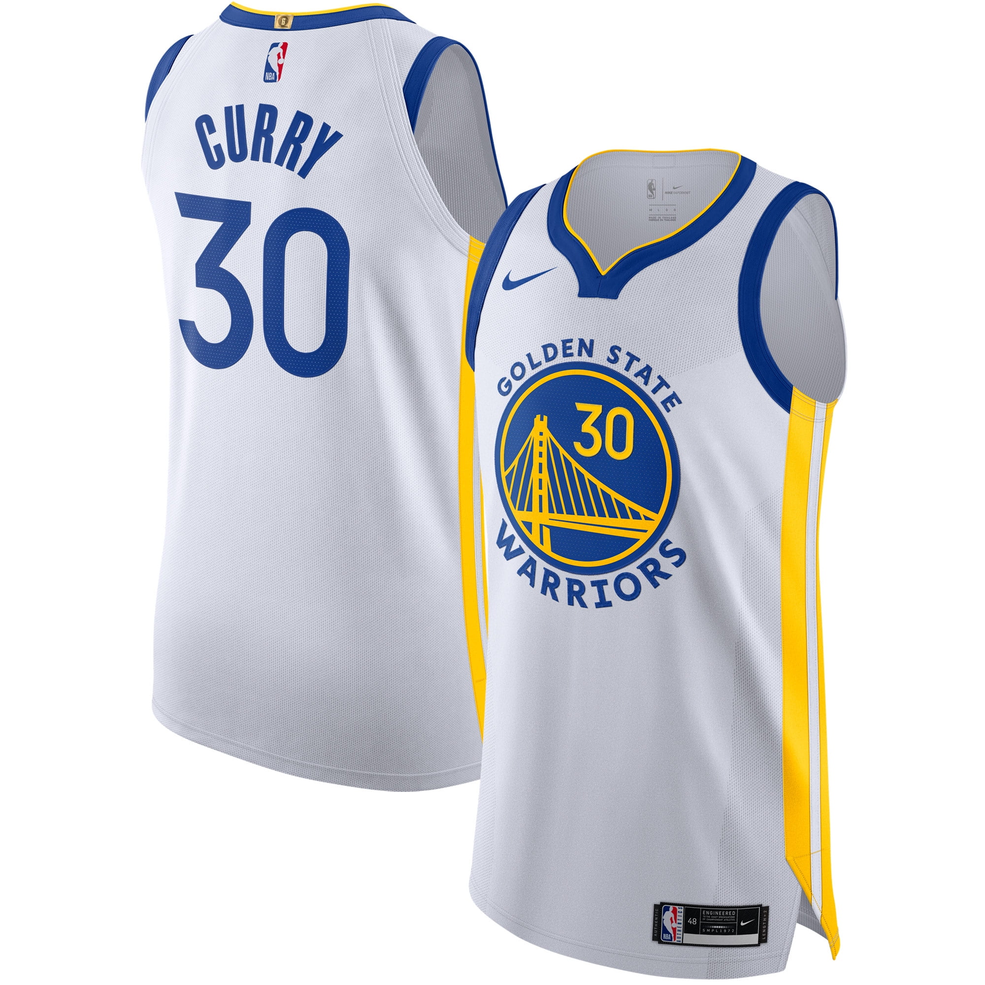 Men's Nike Stephen Curry White Golden State Warriors Authentic Jersey ...