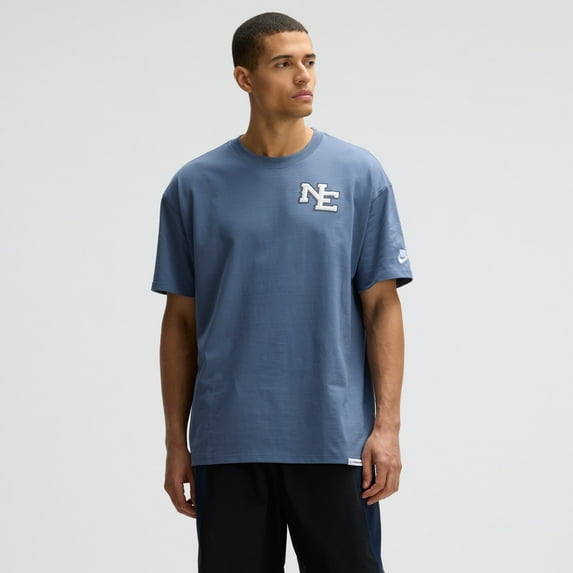 Men's Nike Storm Blue New England Patriots 2025 Rivalries Collection Essential Max90 T-Shirt ...