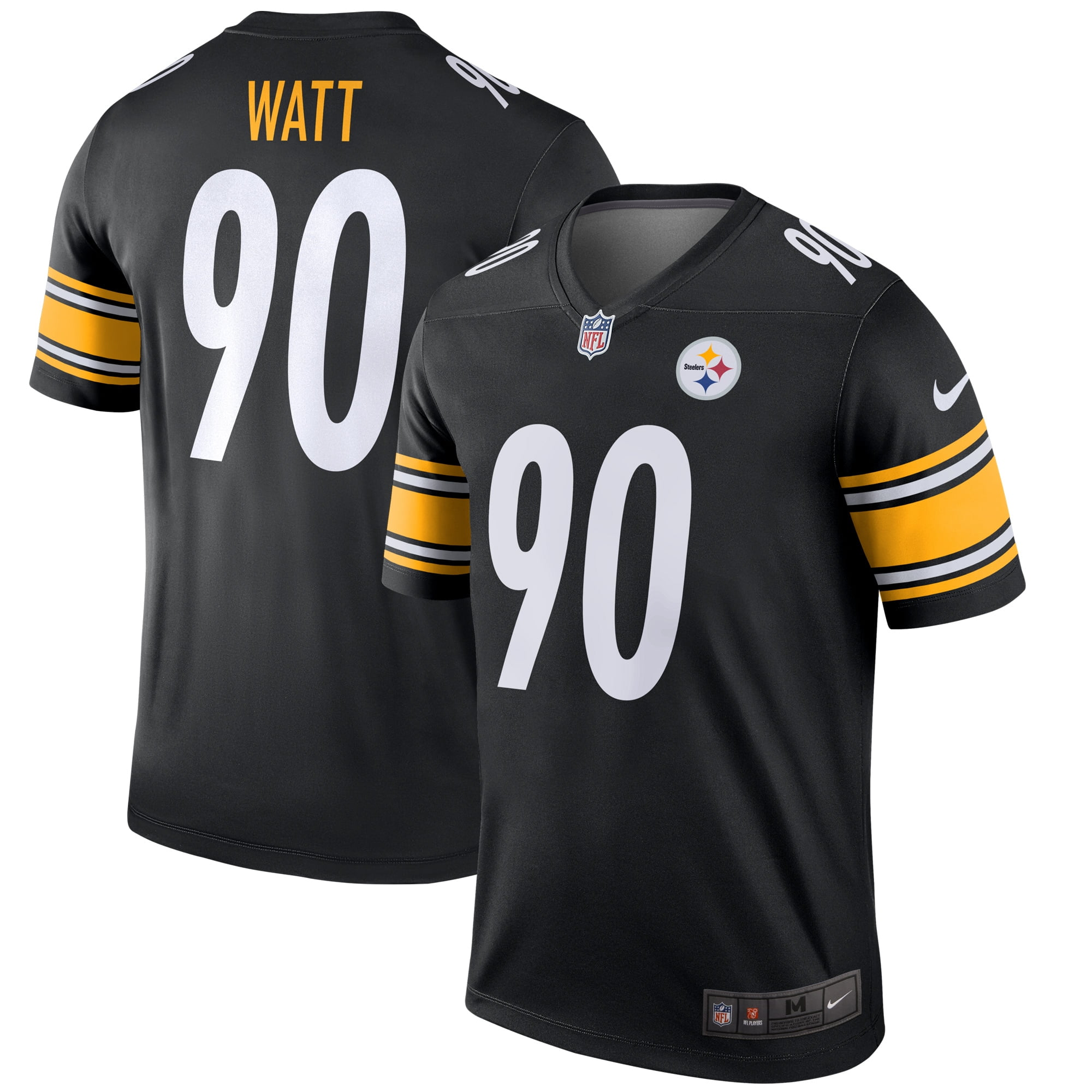 Men's Nike T.J. Watt Black Pittsburgh Steelers Legend Player ...