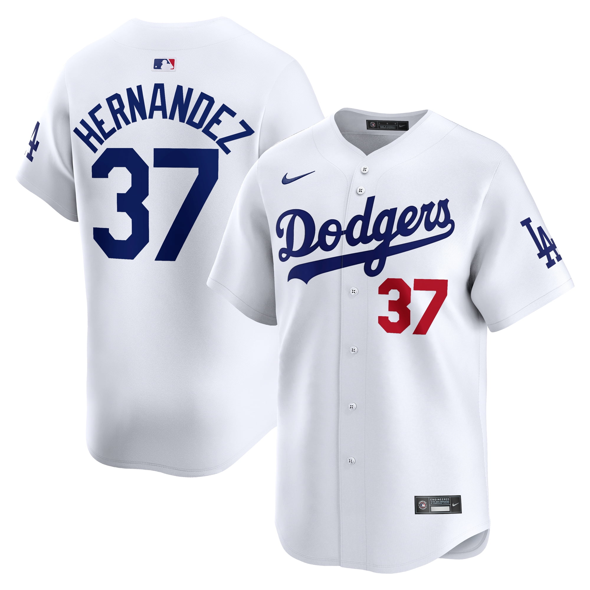 Men's Nike Teoscar Hern-ndez White Los Angeles Dodgers Home Limited Player Jersey - Walmart.com