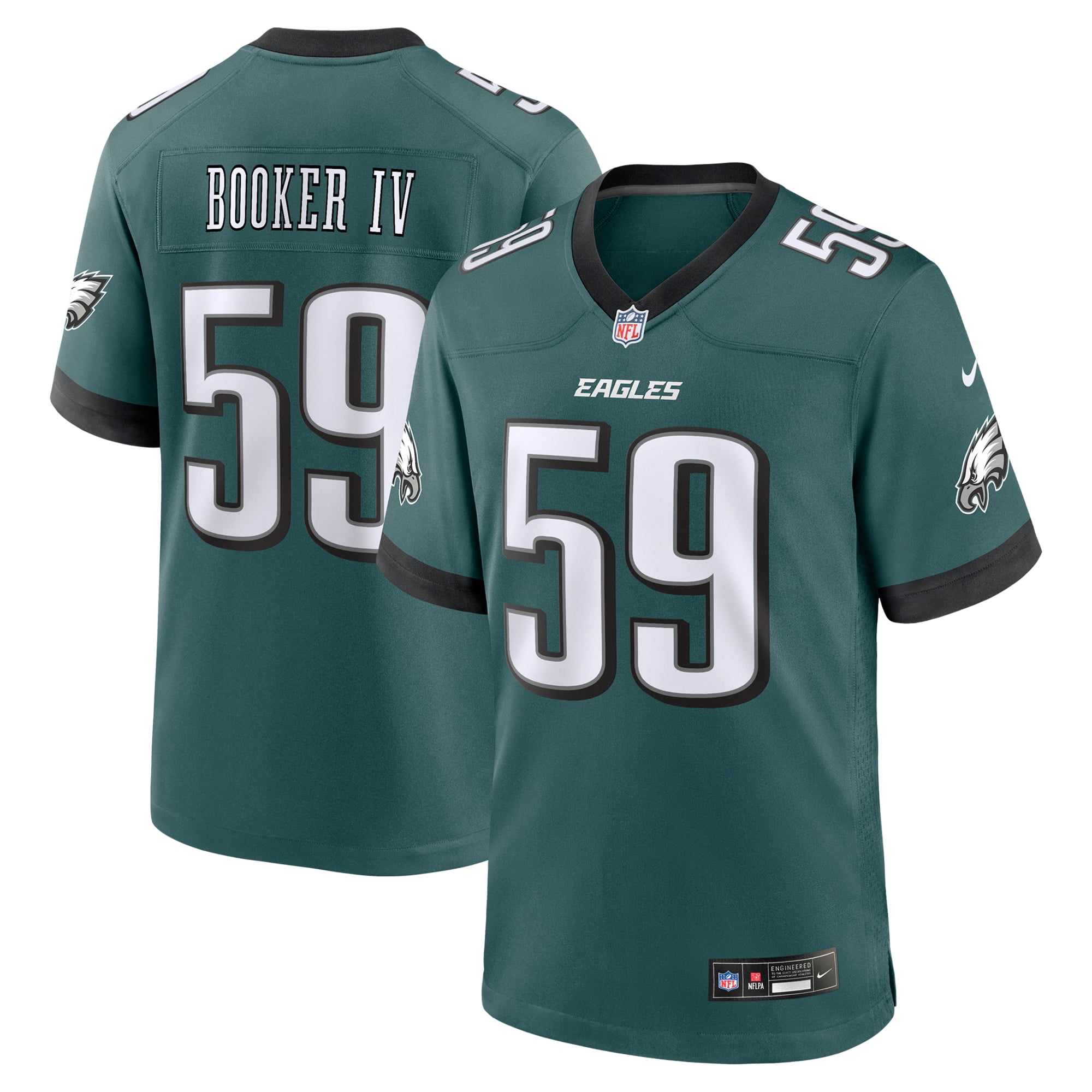 Men's Nike Thomas Booker IV Midnight Green Philadelphia Eagles Team ...