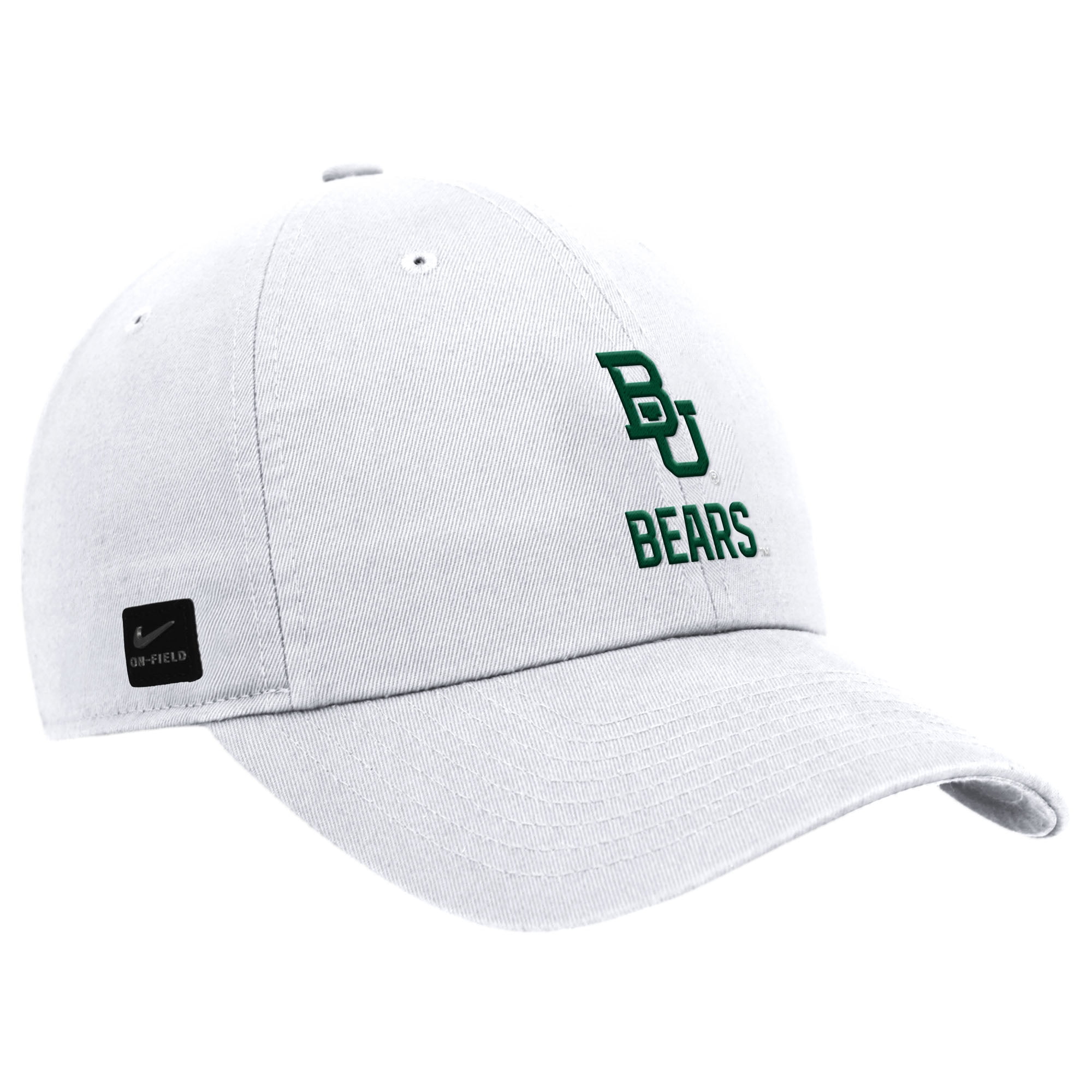 Men's Nike White Baylor Bears 2025 On-Field Club Adjustable Hat ...