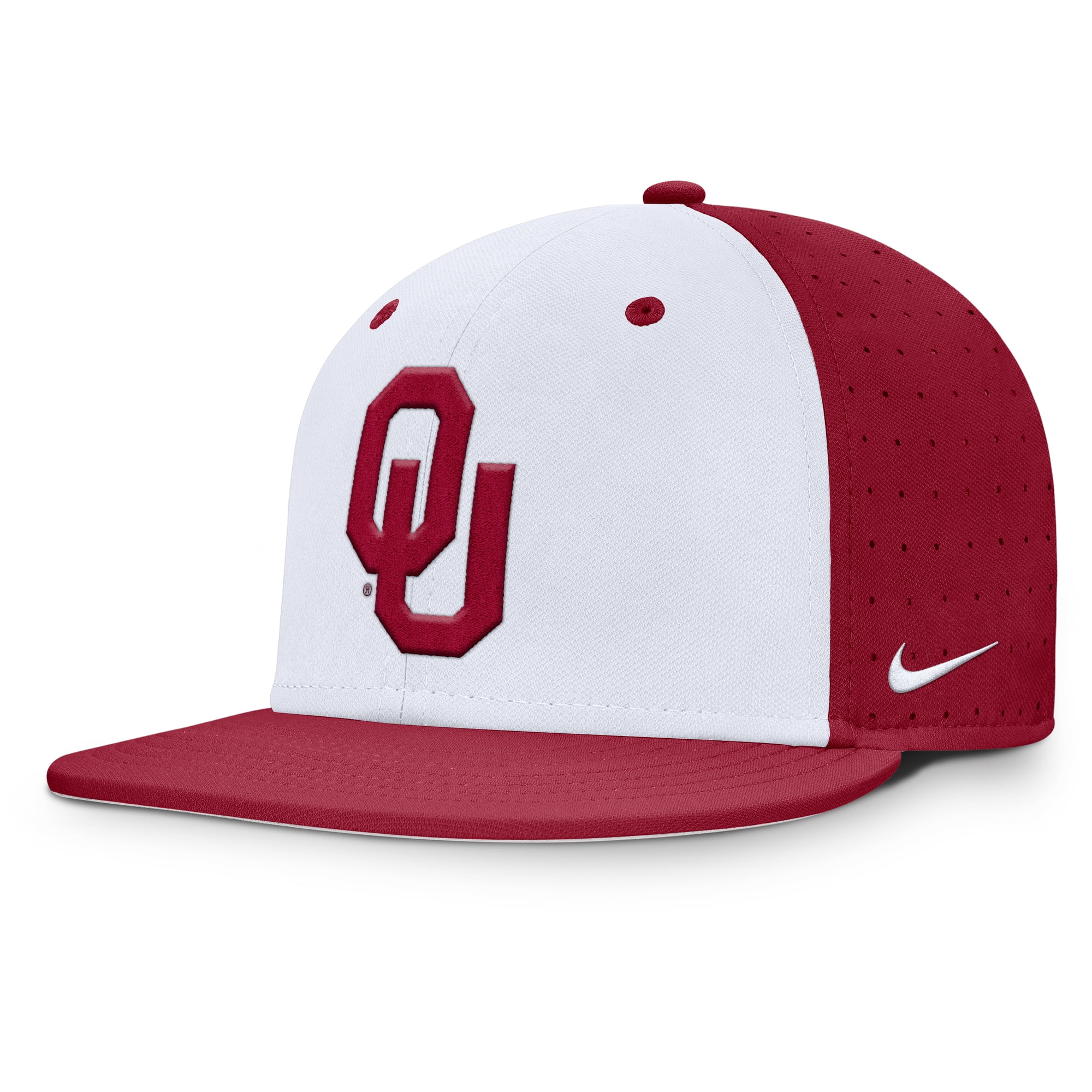 Men's Nike White/Crimson Oklahoma Sooners On-Field Dugout True Performance Fitted Hat - Walmart.com