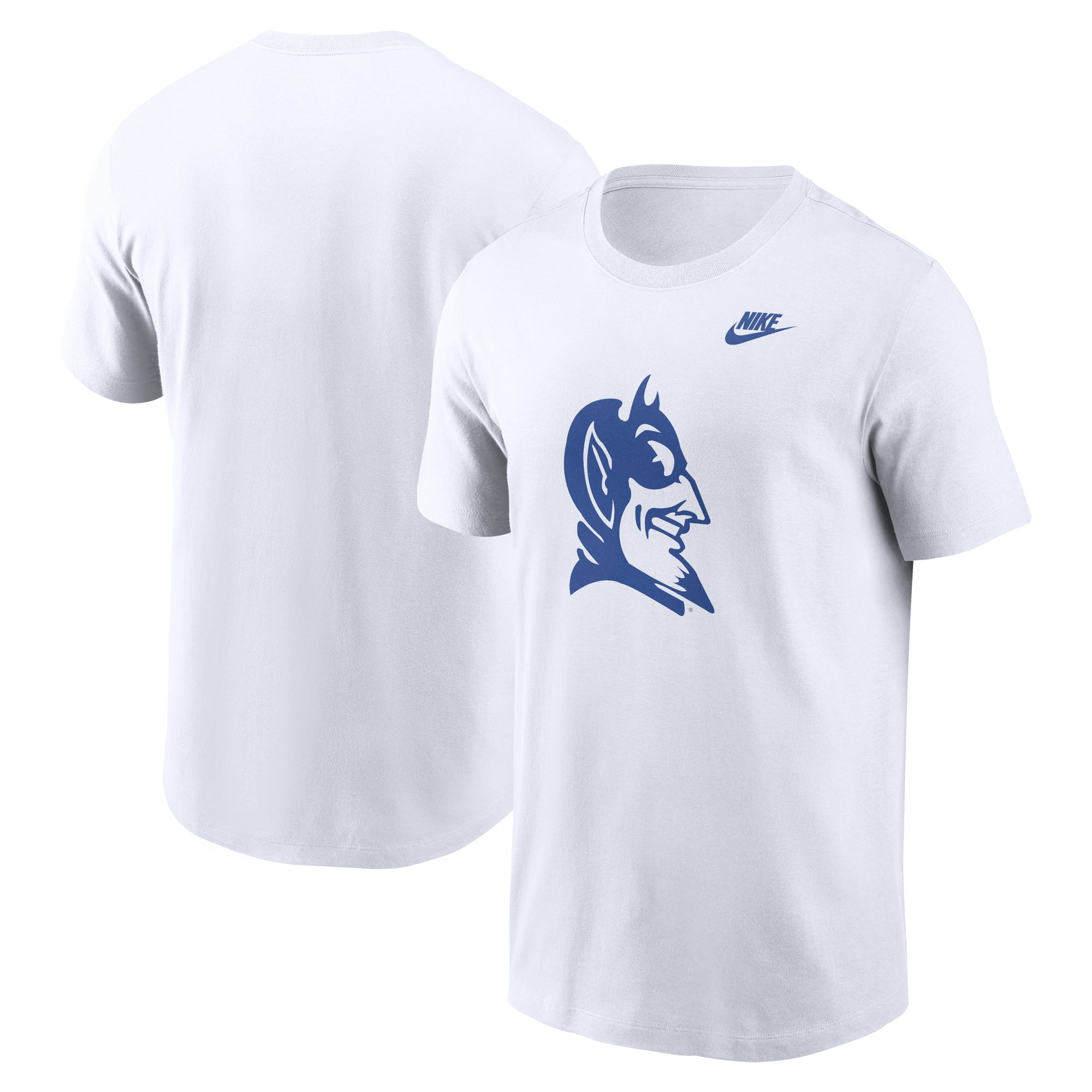 Men's Nike White Duke Blue Devils Legacy Alternate Logo T-Shirt ...