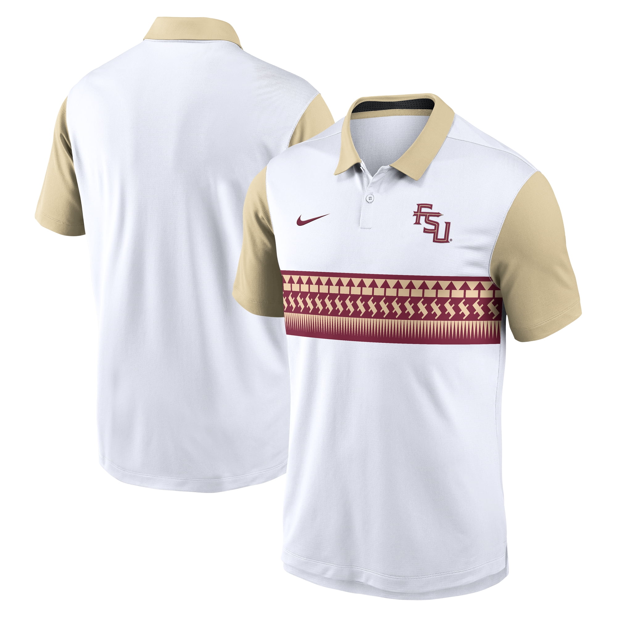 Men's Nike White/Gold Florida State Seminoles Athletic Prep Alt Logo ...