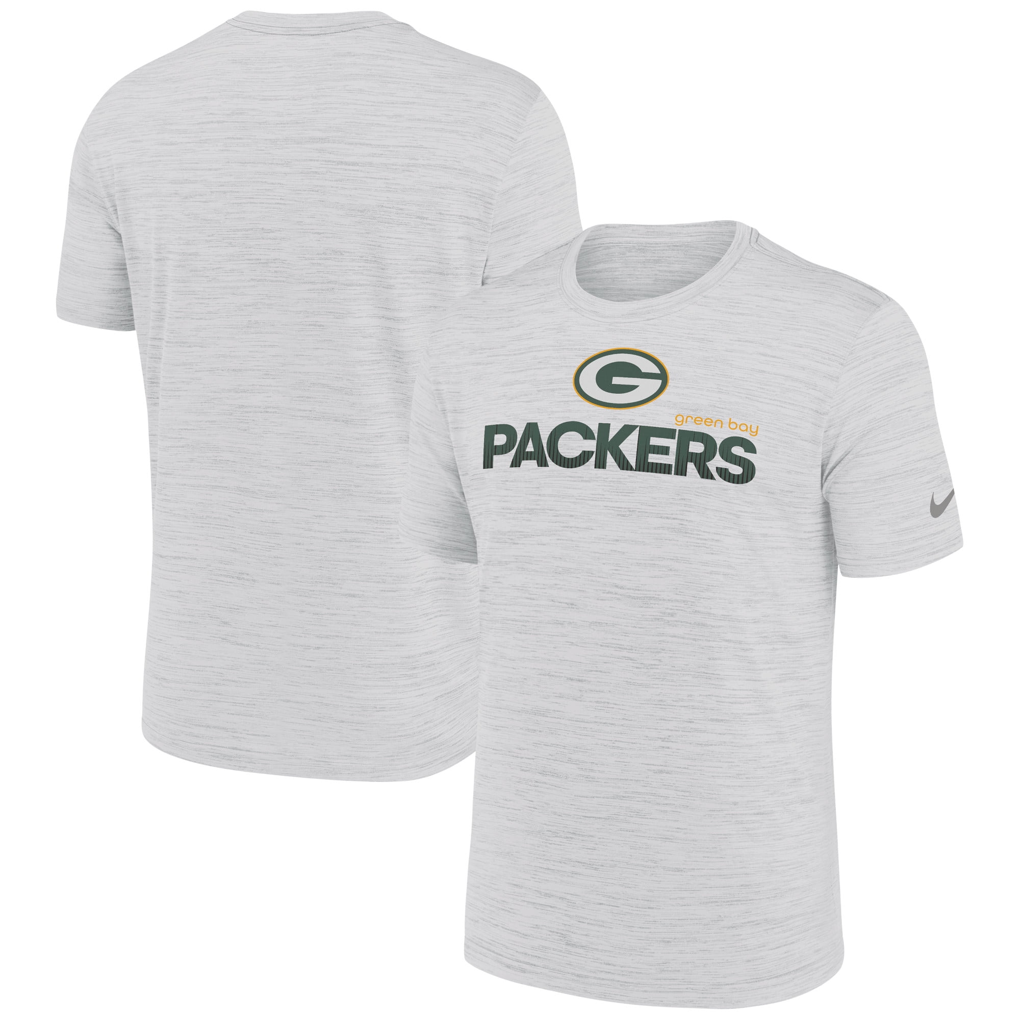 Men's Nike White Green Bay Packers Blitz Velocity Modern Performance T ...