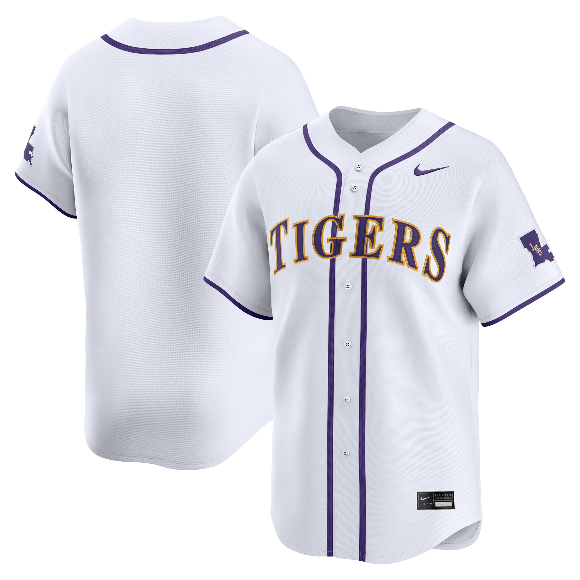 Men's-Nike White LSU Tigers Limited Home Wordmark Jersey - Walmart.com